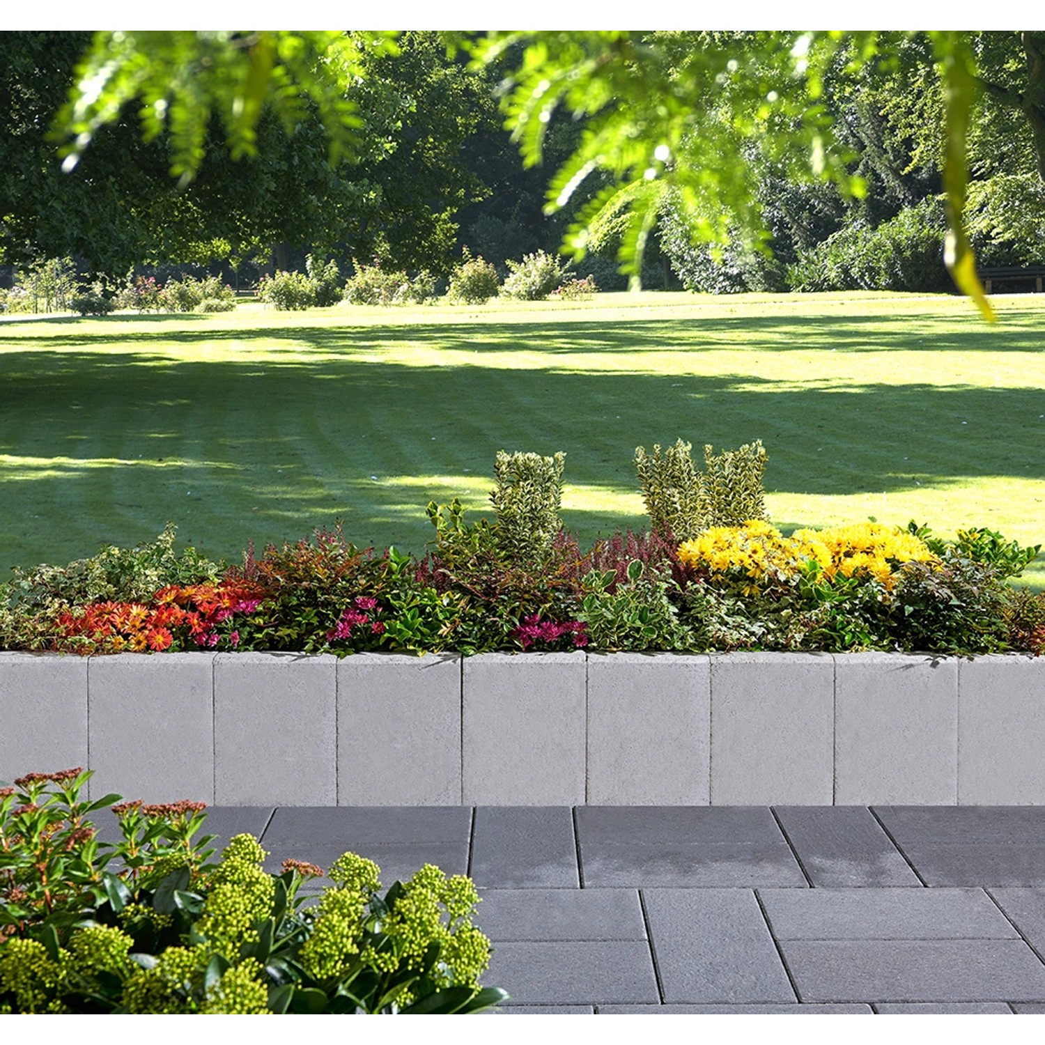 Kann Winkelstein Vero Silbergrau 30 cm x 25 cm x 40 cm kaufen bei OBI