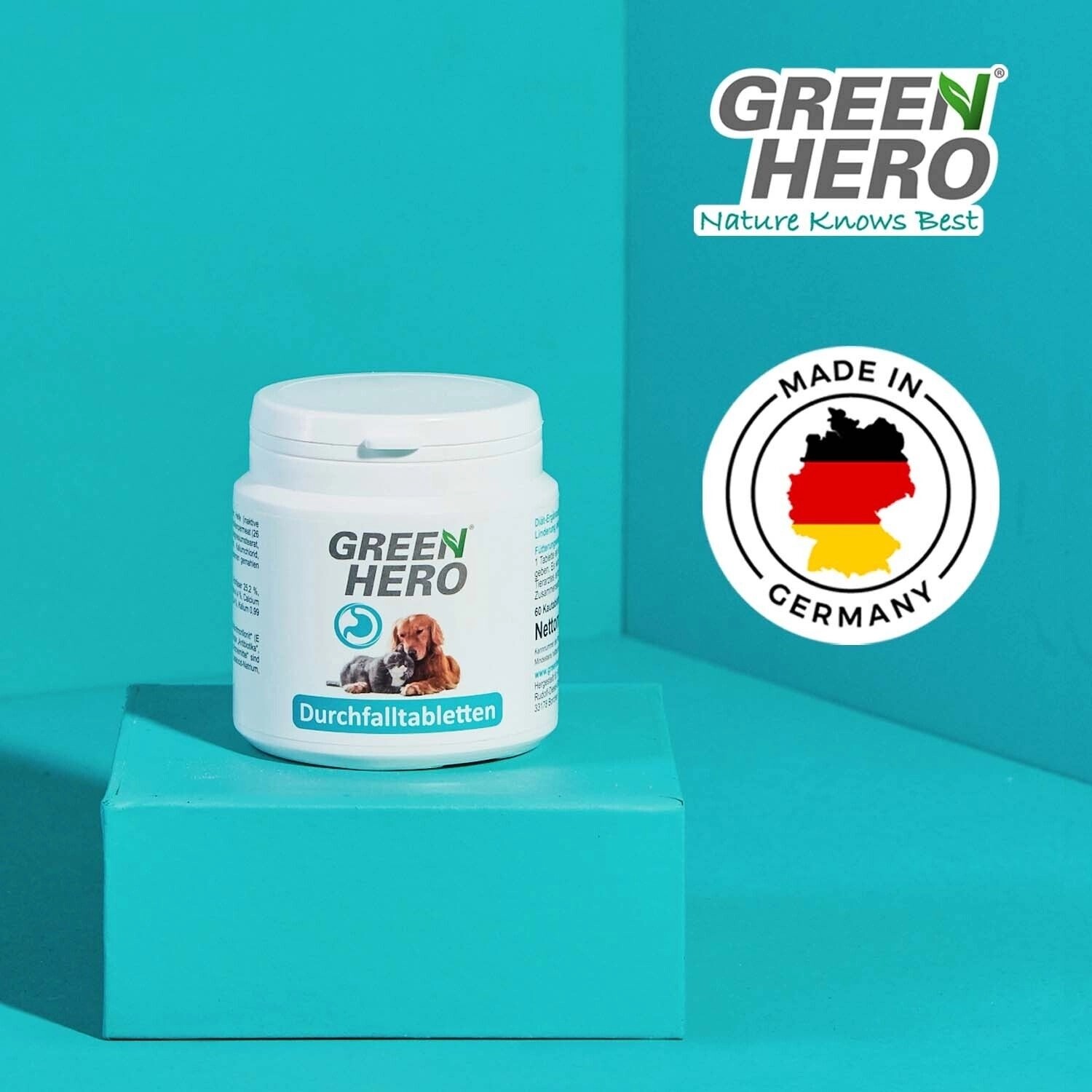 GreenHero Durchfalltabletten für Hunde und Katzen 60 Tabletten kaufen bei OBI