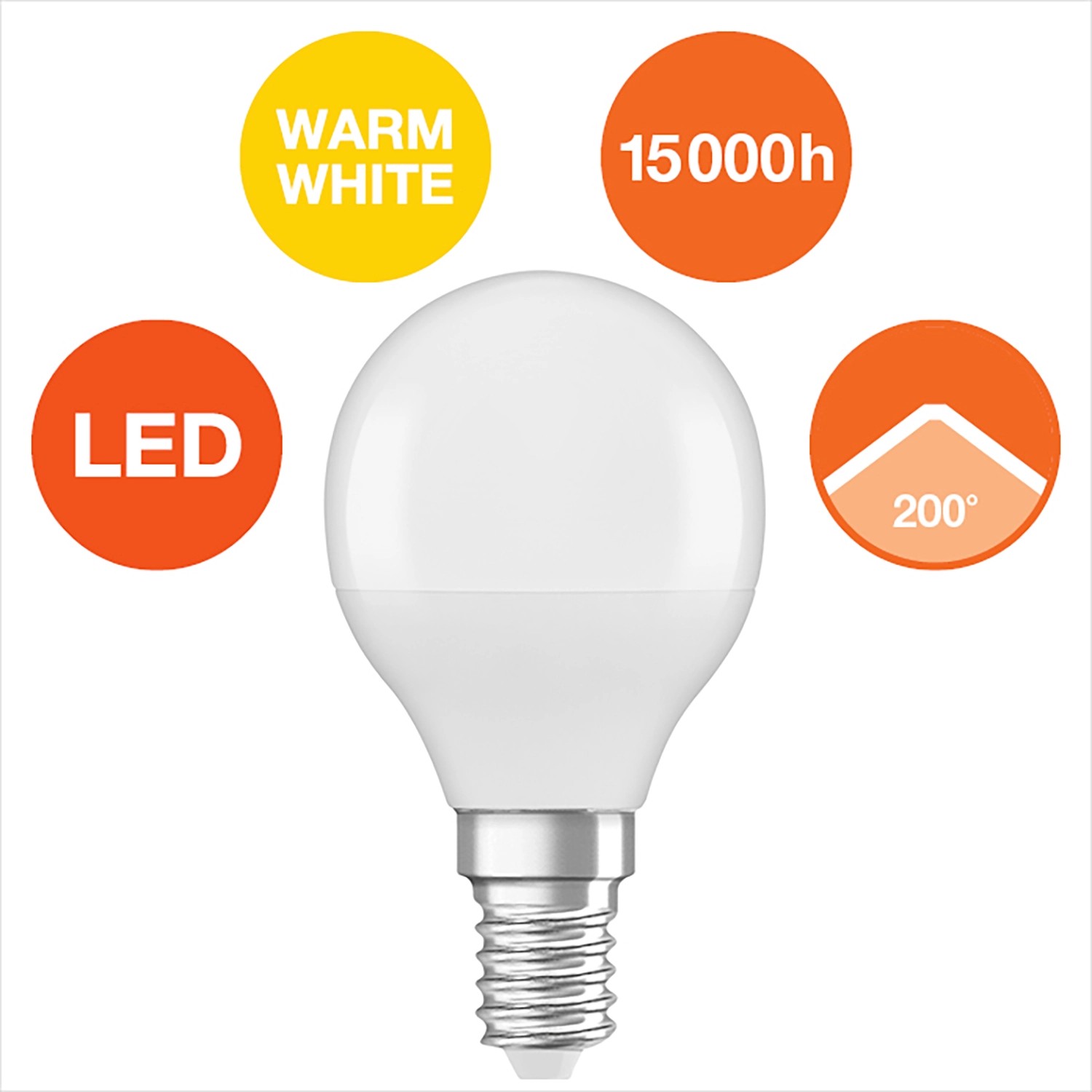 Osram LED-Leuchtmittel E14 Tropfenform 4,9 W 470 lm 8,2 x 4,5 cm (H x Ø) kaufen bei OBI