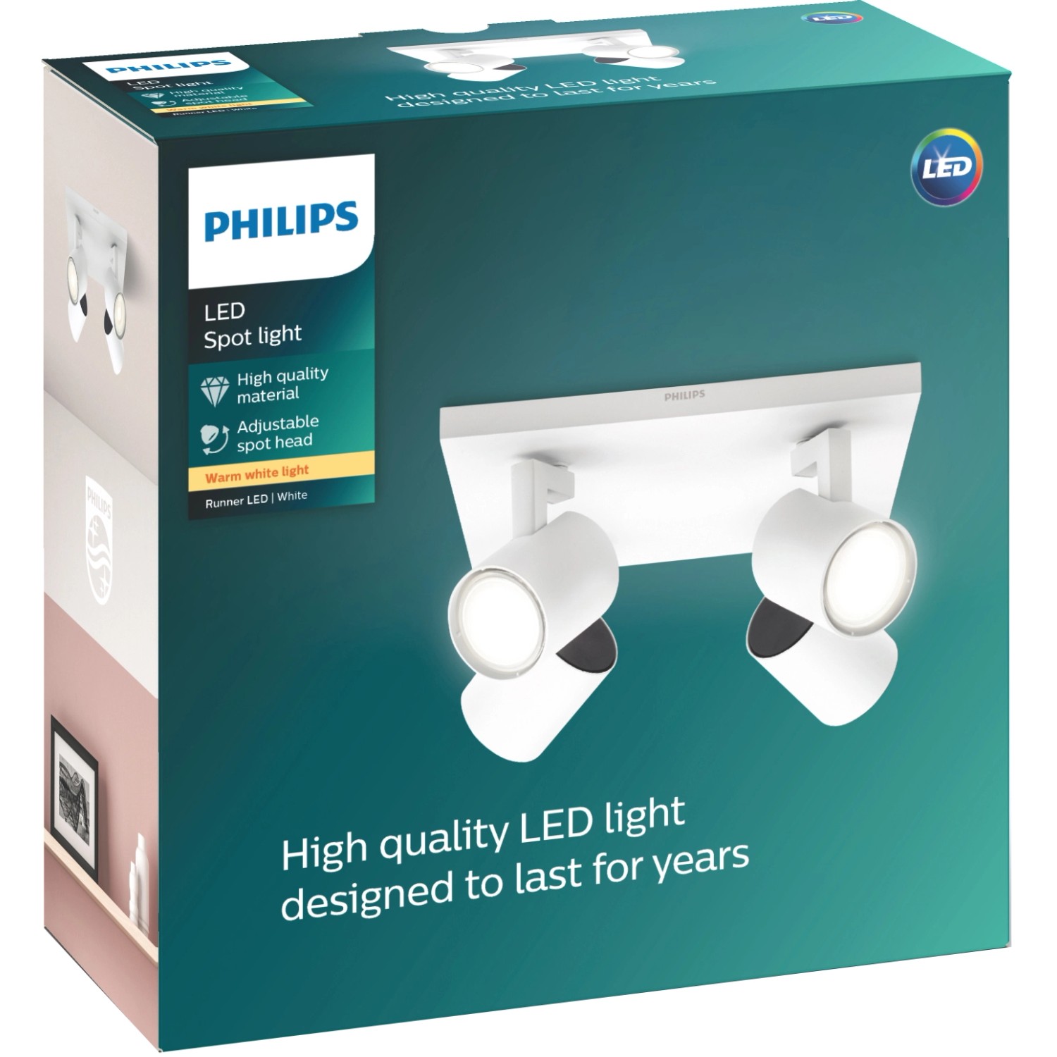 Philips LED-Spot myLiving Runner 4-flammig 920 lm, Weiß kaufen bei OBI