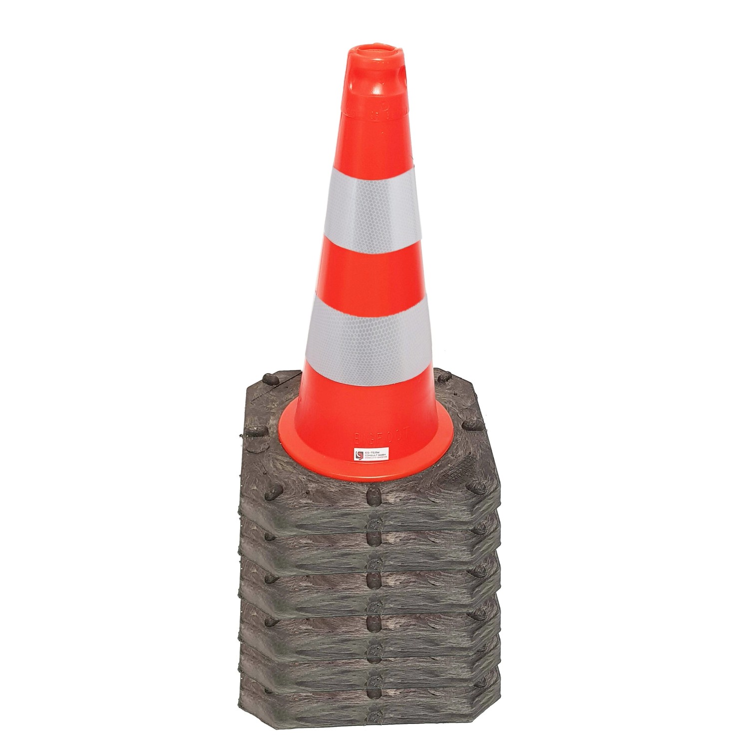 UvV Bigfoot 4 Stück Set Premium Pylonen 500mm - 2,5kg Schwer Standfest ...