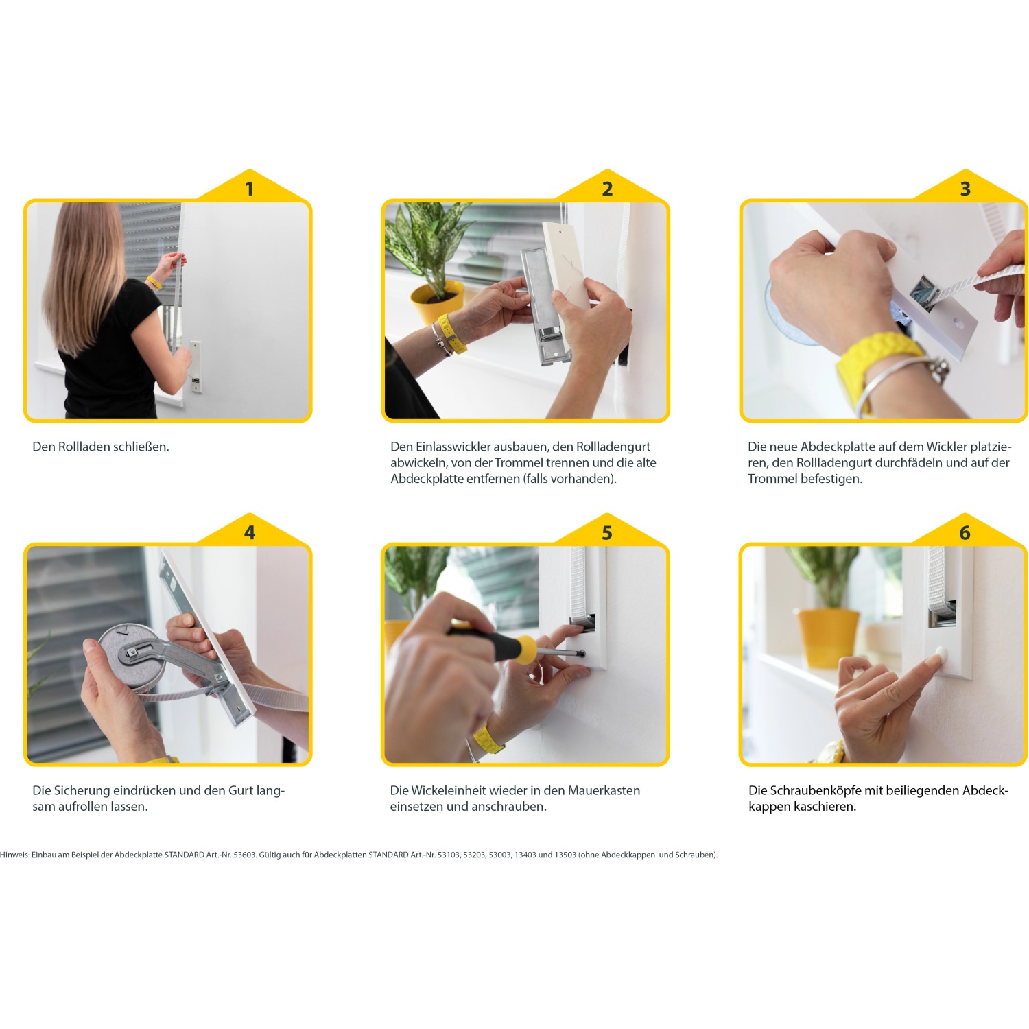 Schellenberg Rollladen Gurtwickler-Abdeckplatte Standard Maxi 215 mm Weiß kaufen bei OBI