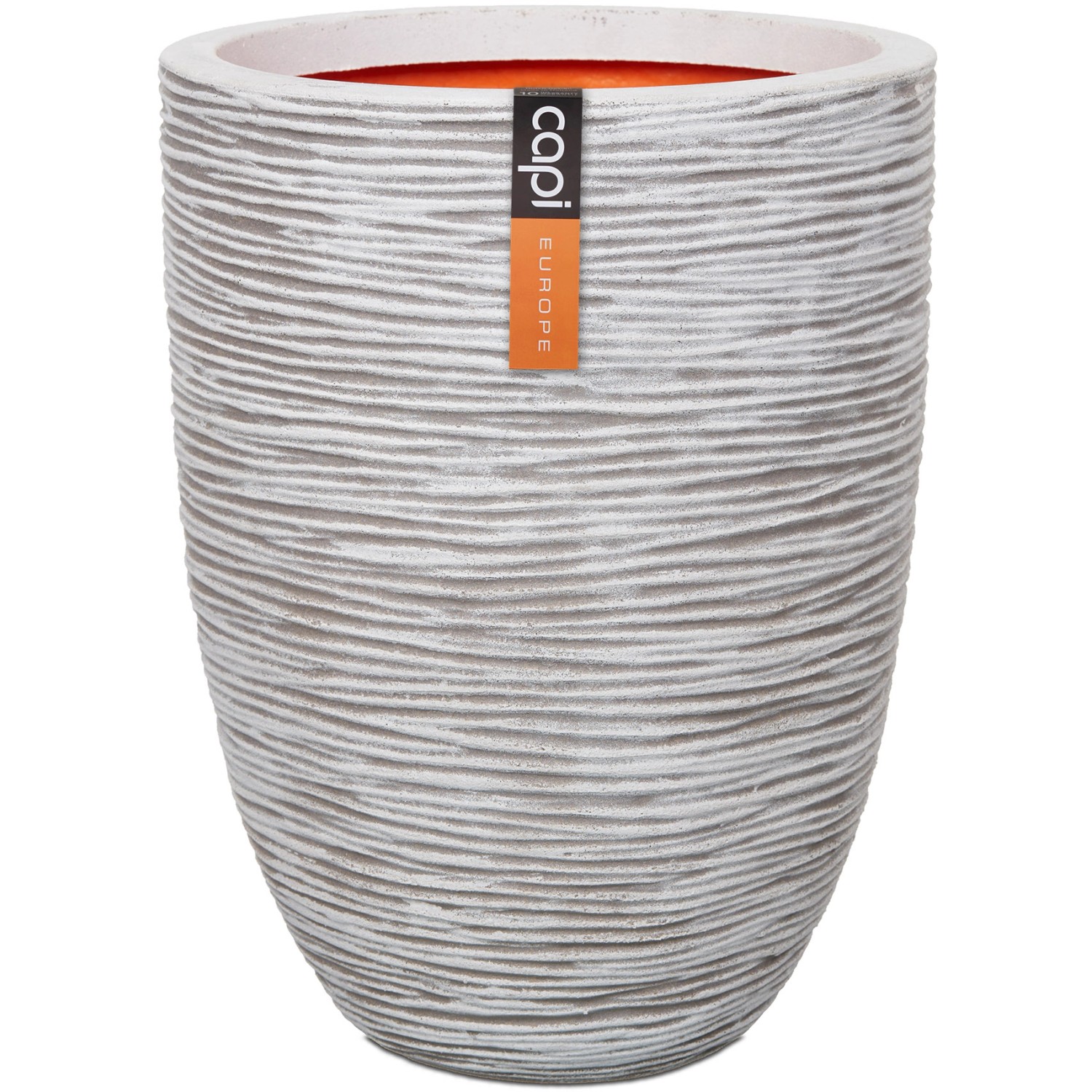 Capi Pflanztopf Nature Rib Elegant niedrig Riffel Ø 36 cm x 47 cm ...