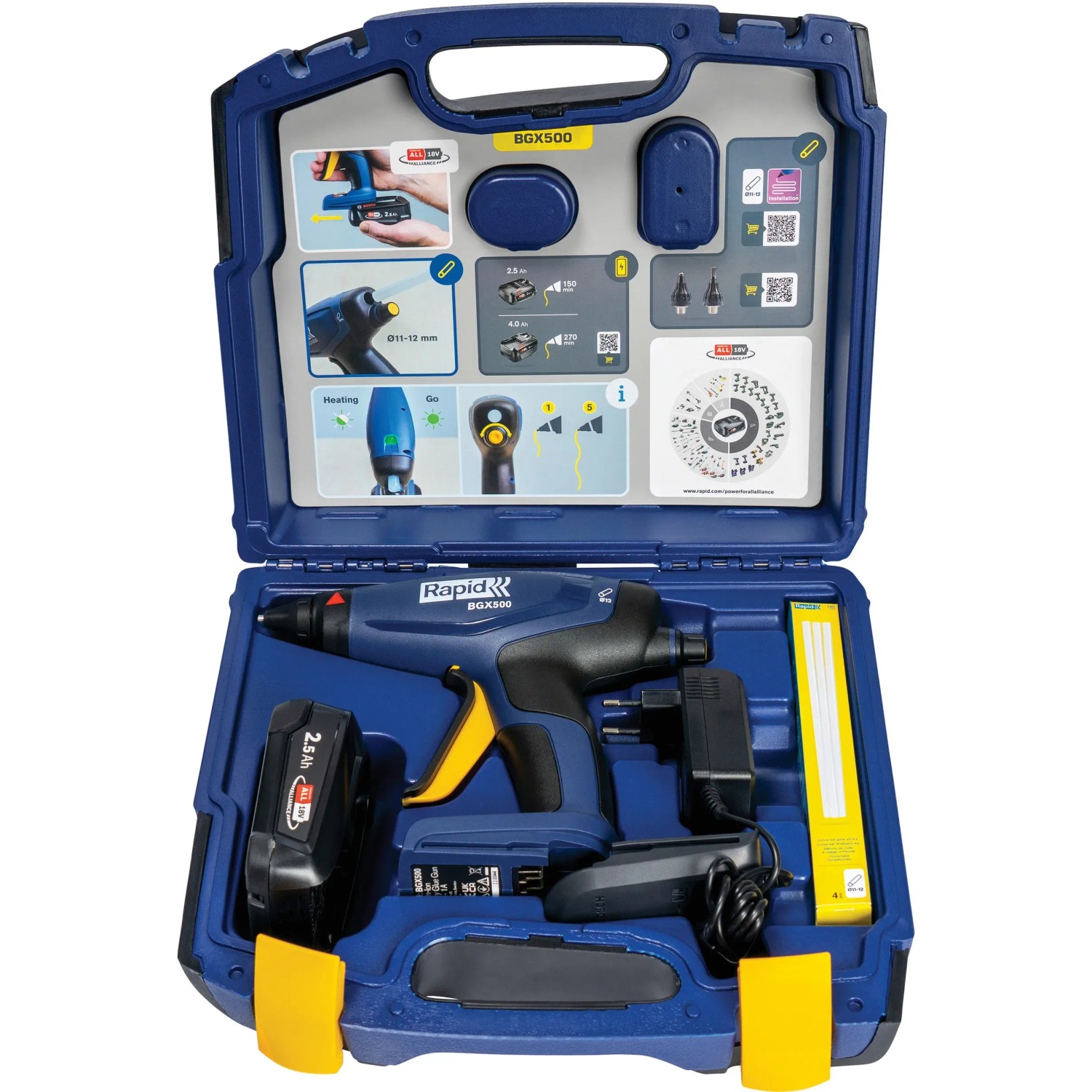 Rapid Akku-Heißklebepistole BGX500 18 V inkl. Akku und Ladegerät kaufen ...