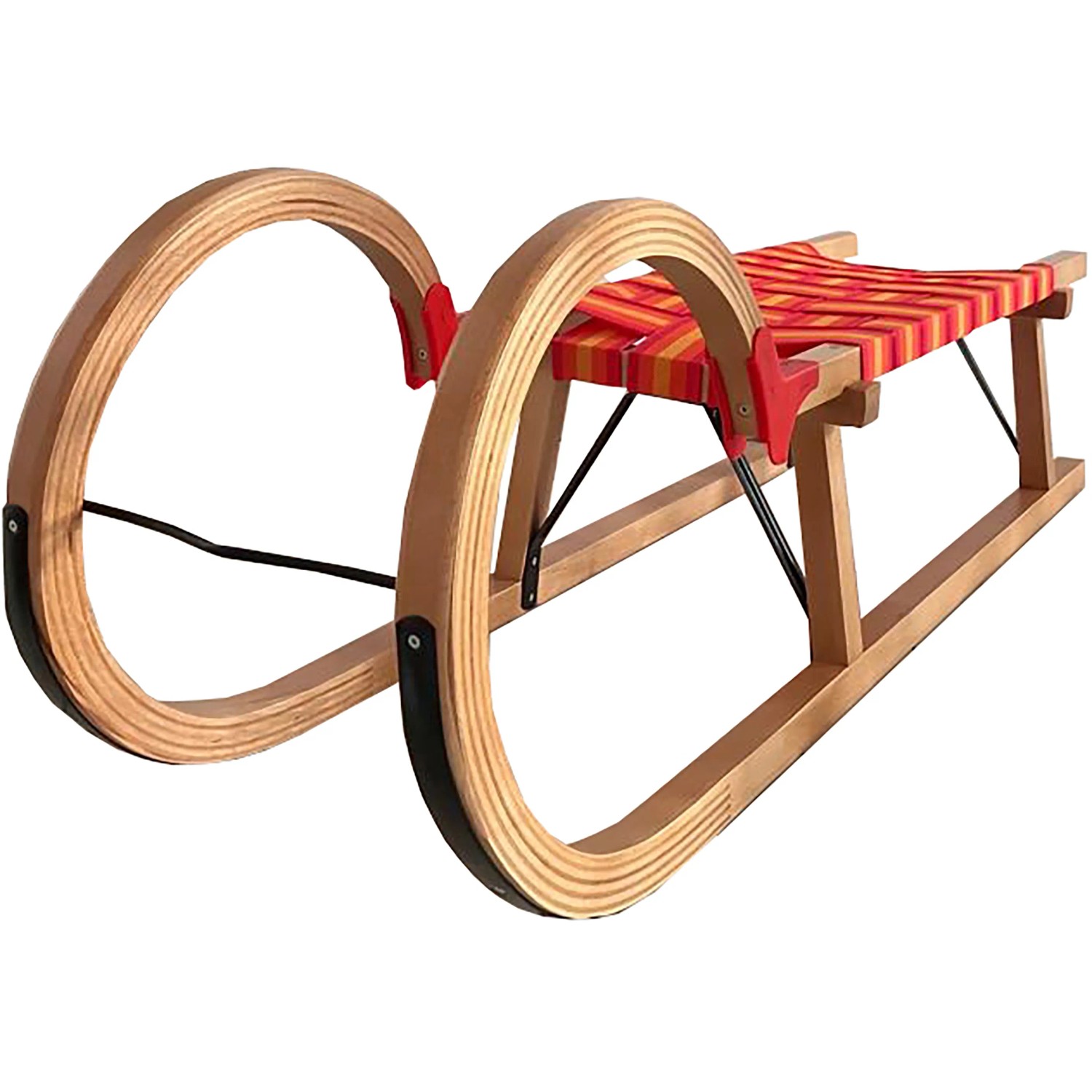 Rudisport Holzschlitten 110 cm mit Gurtsitz kaufen bei OBI