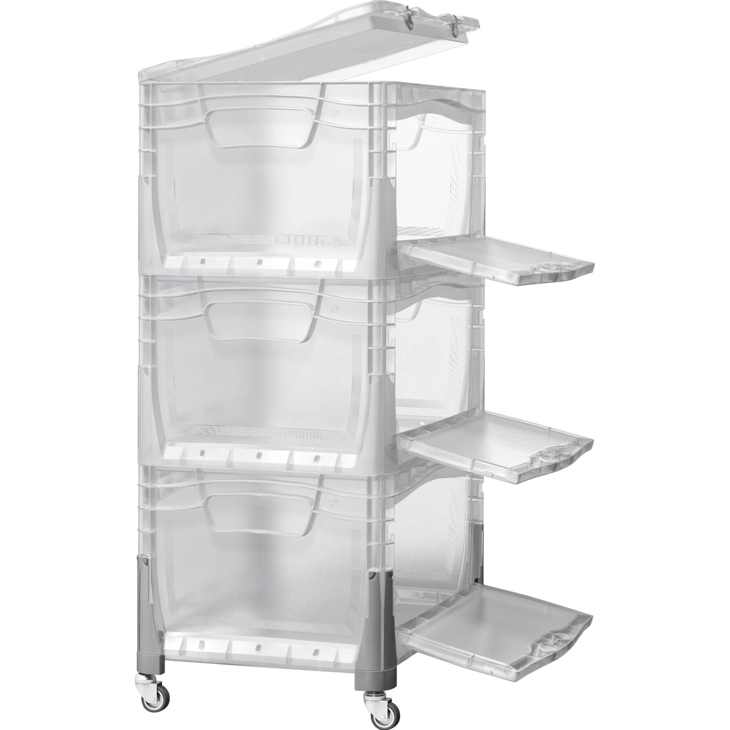 Eurobox-System Box Flap Side 40 x 30 x 22 cm Transparent kaufen bei OBI