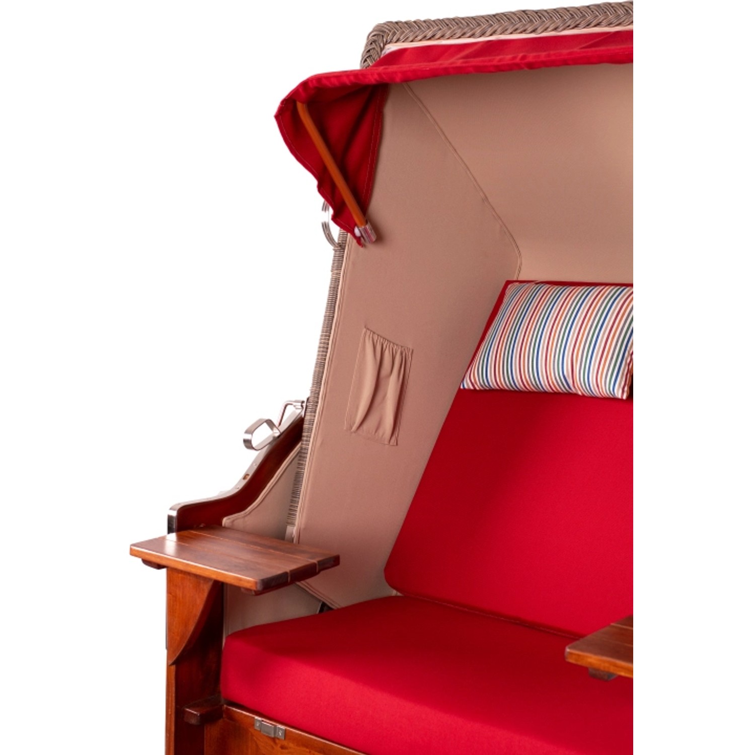 GarWoh Strandkorb Nordstrand Mahagoni PE Grey Dessin 585 kaufen bei OBI