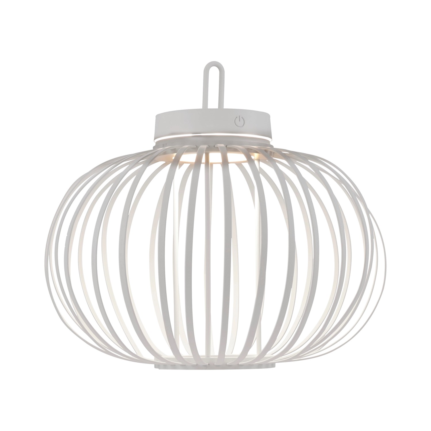 Just Light. LED-Akku-Pendelleuchte Akuba Weiß 33 cm x Ø 36 cm kaufen ...