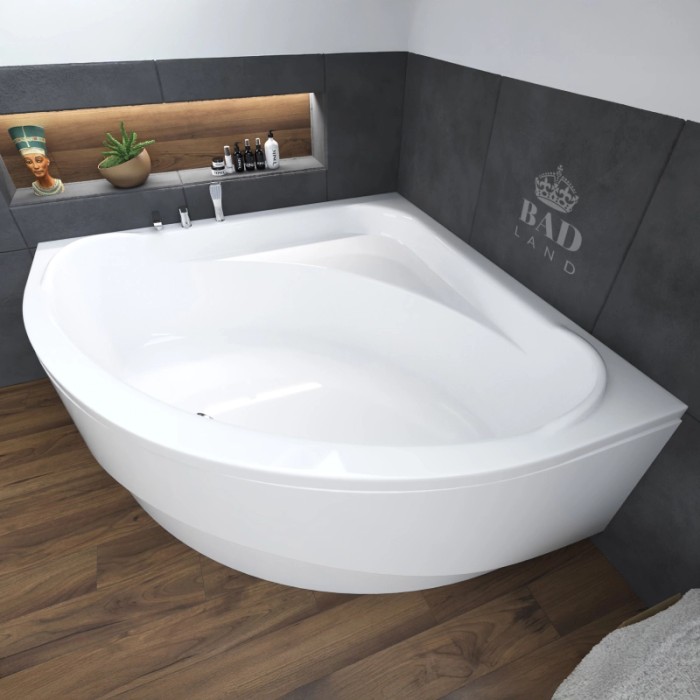 Schne Eckbadewanne Mit Schrze Bild