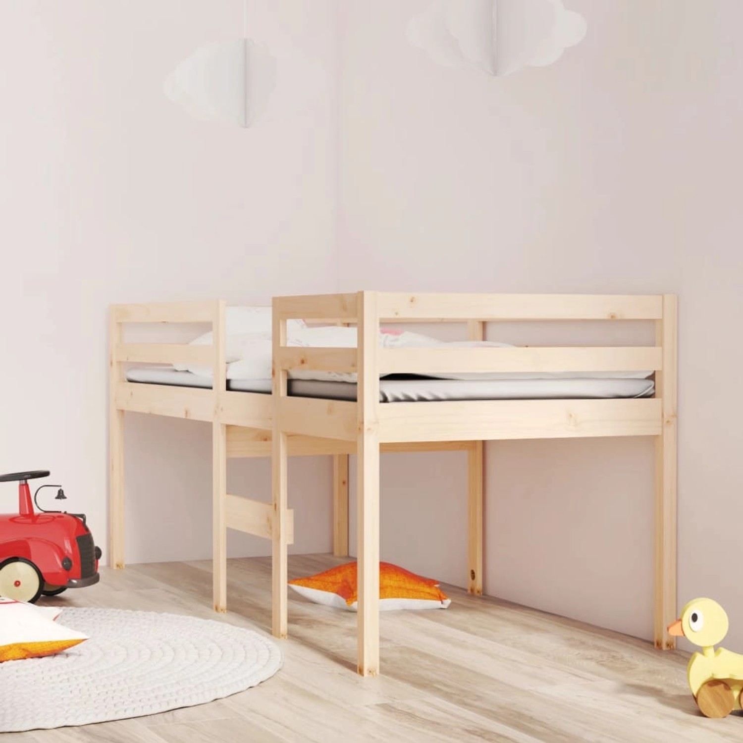 vidaXL Hochbett 75x190 cm Massivholz Kiefer1369926 kaufen bei OBI