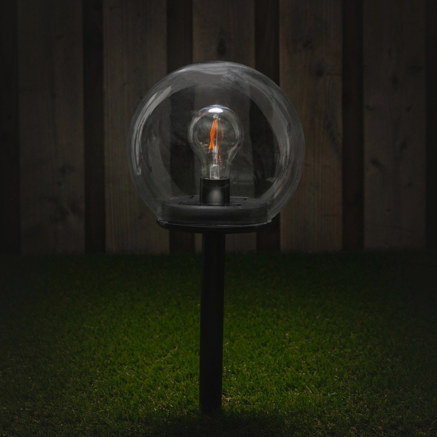 Solarleuchte Benoni mit Erdspieß 7 lm 2000 K IP44 Sensor Schwarz kaufen ...