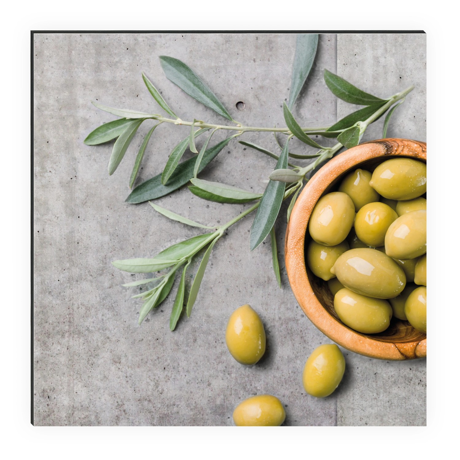 MySpotti Küchenrückwand Profix Cucina Olive und Concrete 210 x 60 cm ...