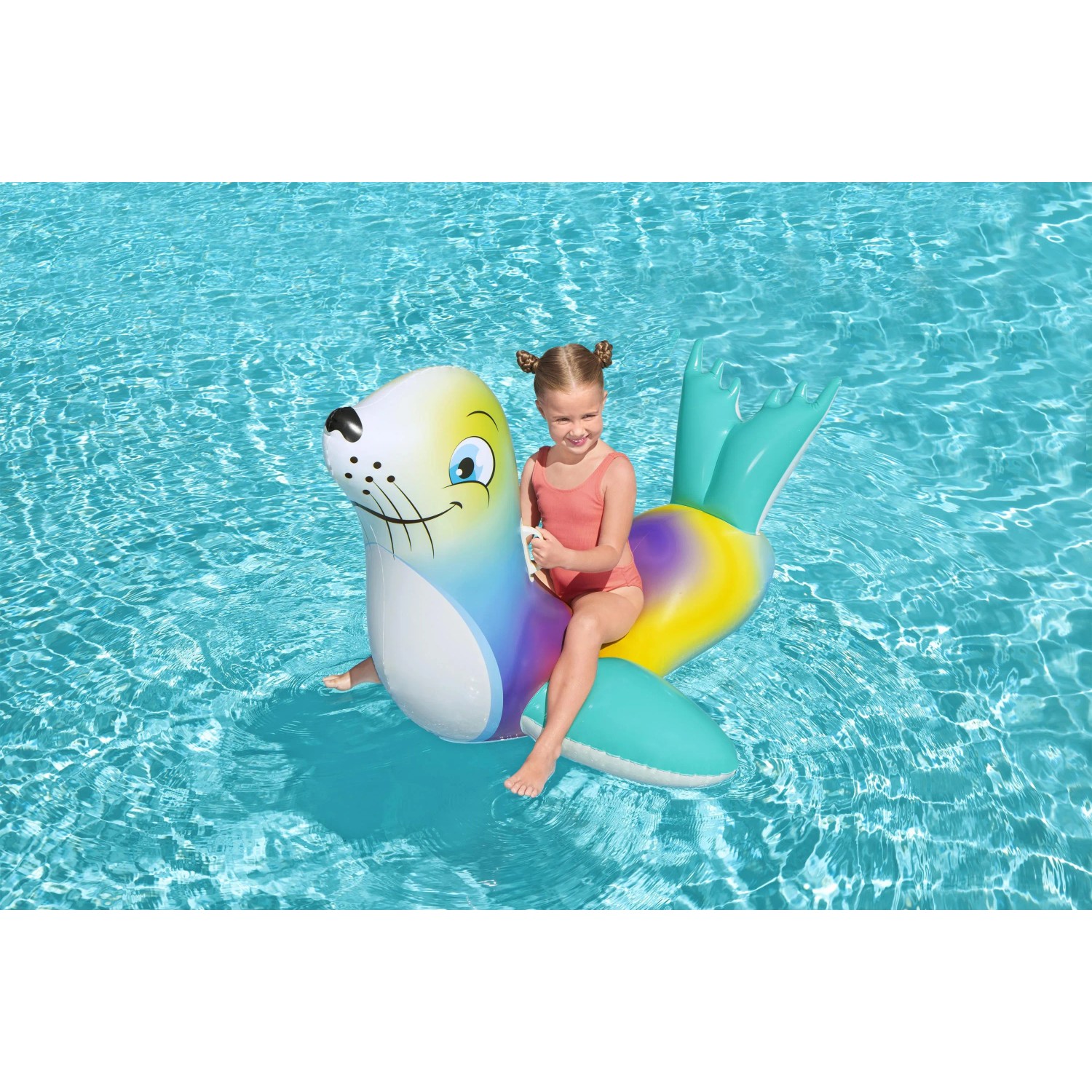 Bestway Schwimmtier Pool Robbe 141 x 110 cm kaufen bei OBI
