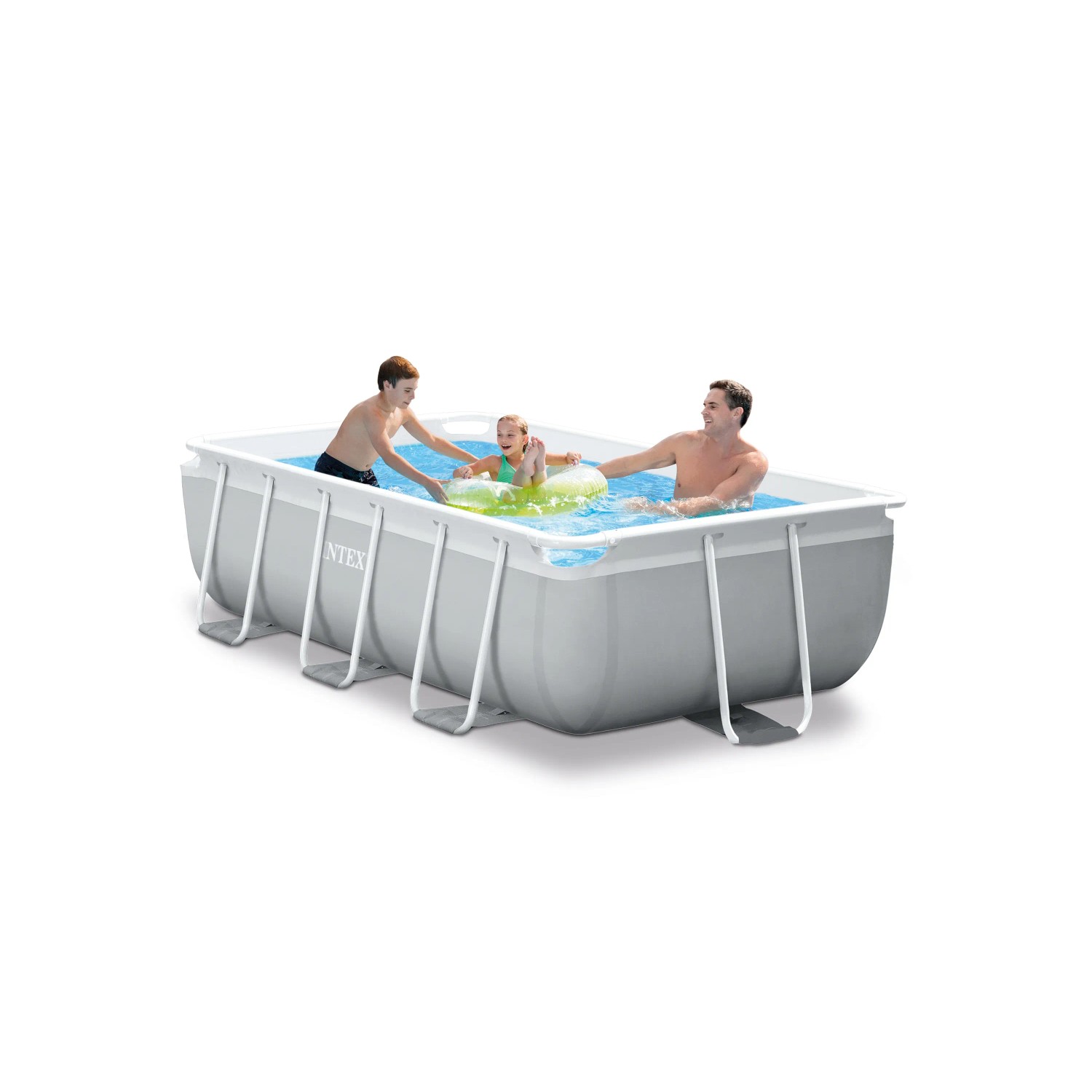 Intex Frame Pool-Set Prism Quadra 300 cm x 175 cm x 80 cm Grau kaufen ...