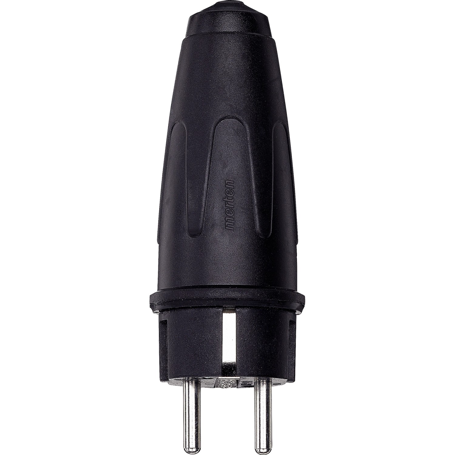 Merten Schutzkontakt-Gummi-Stecker IP44 Schwarz kaufen bei OBI