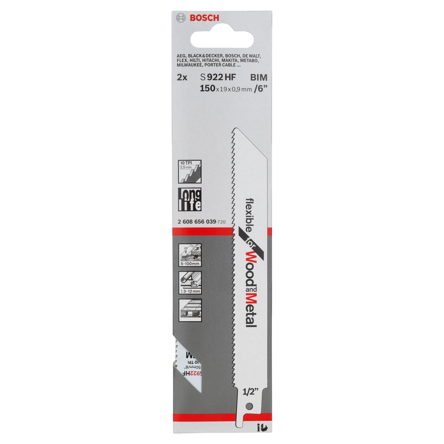 Bosch Säbelsägeblatt S 922 HF Holz & Metall kaufen bei OBI