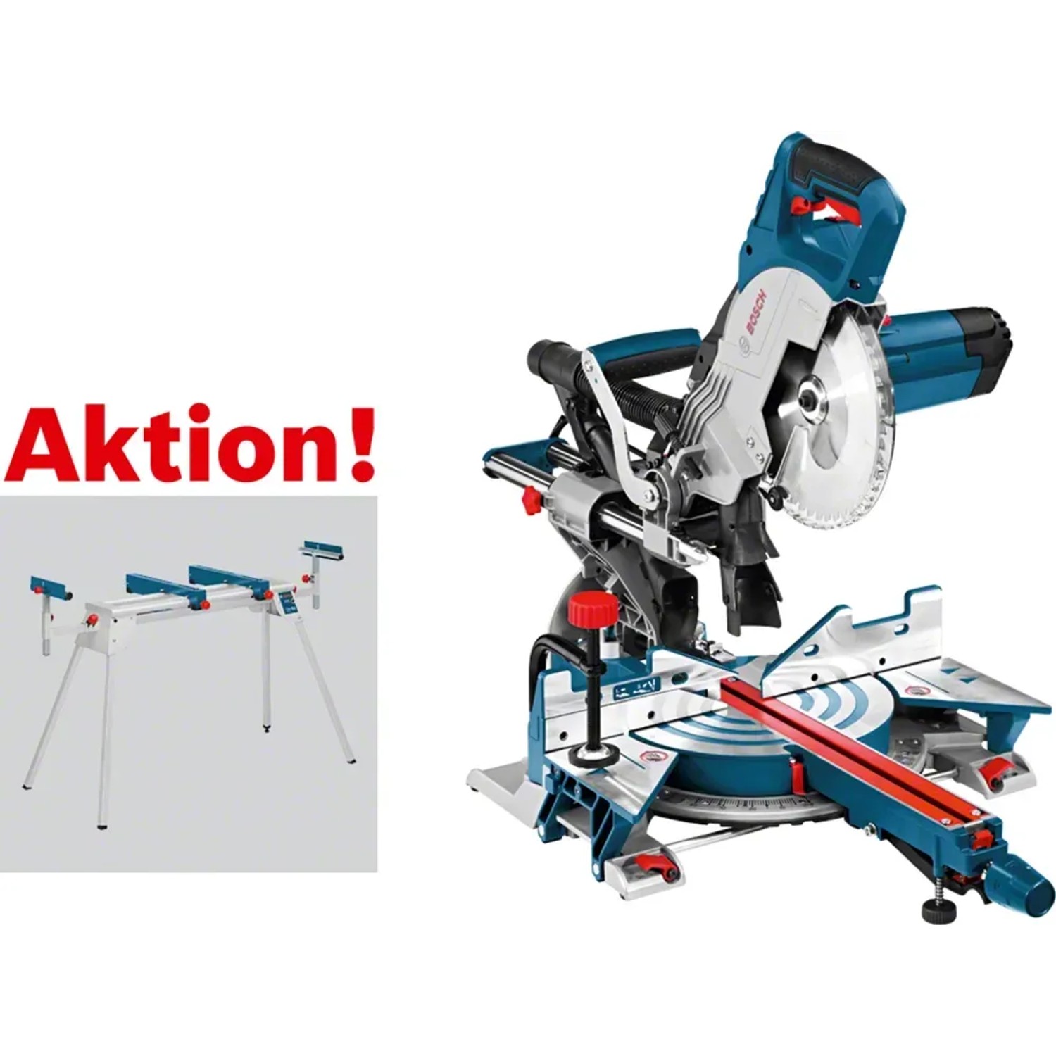 Bosch Professional Kapp- und Gehrungssäge GCM 8 SJL + Arbeitstisch GTA ...