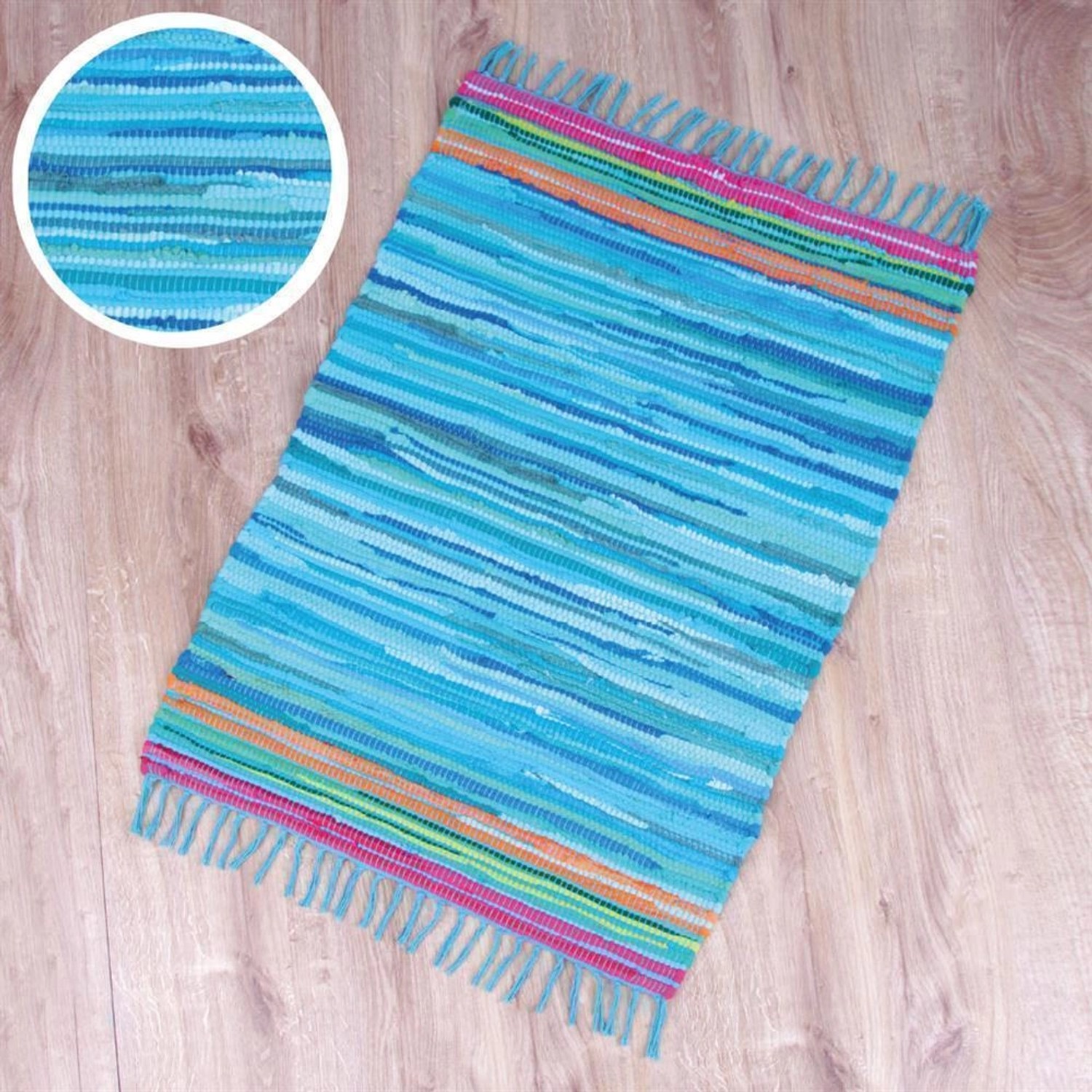 Bestlivings Flickenteppiche Tonal 120 x 180 cm Blau kaufen bei OBI