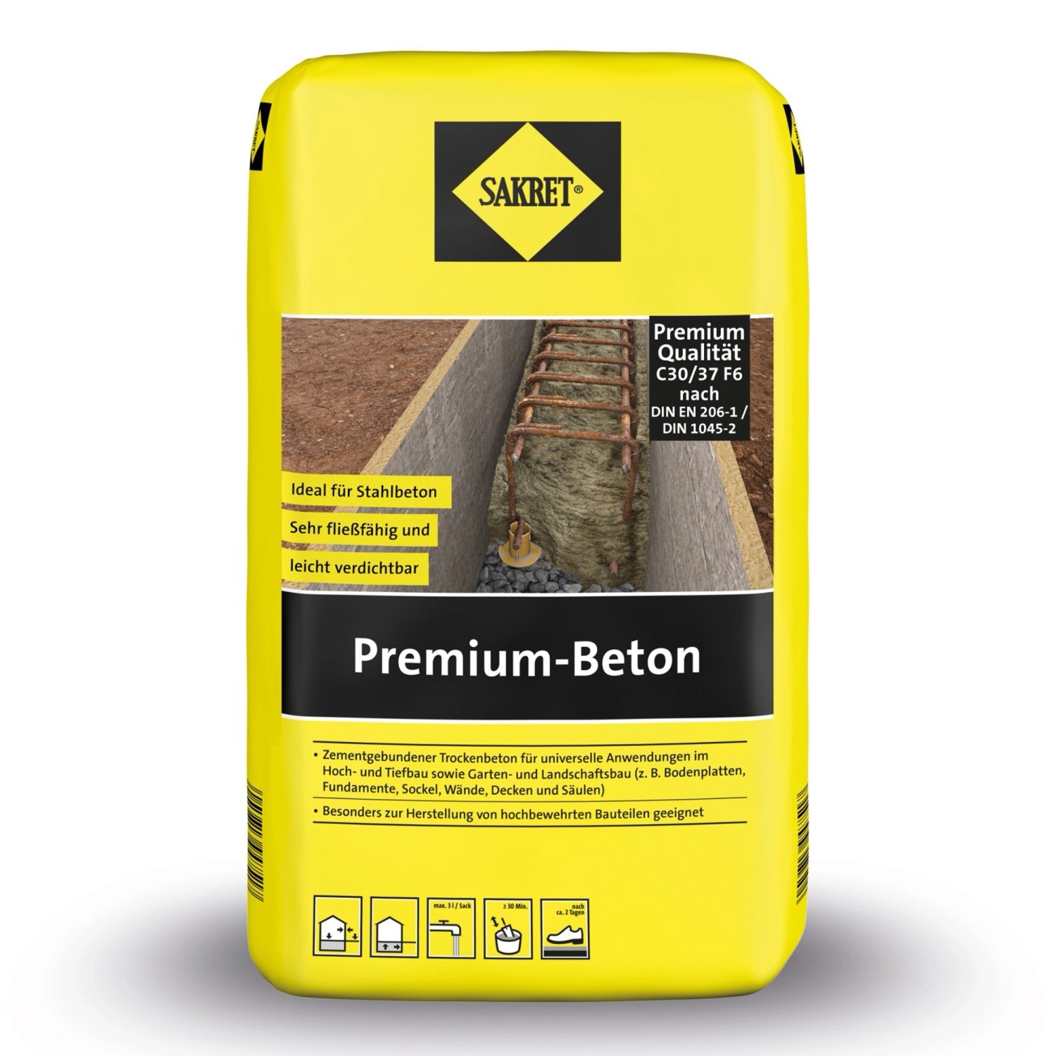 Sakret Premium-Beton 25 kg kaufen bei OBI