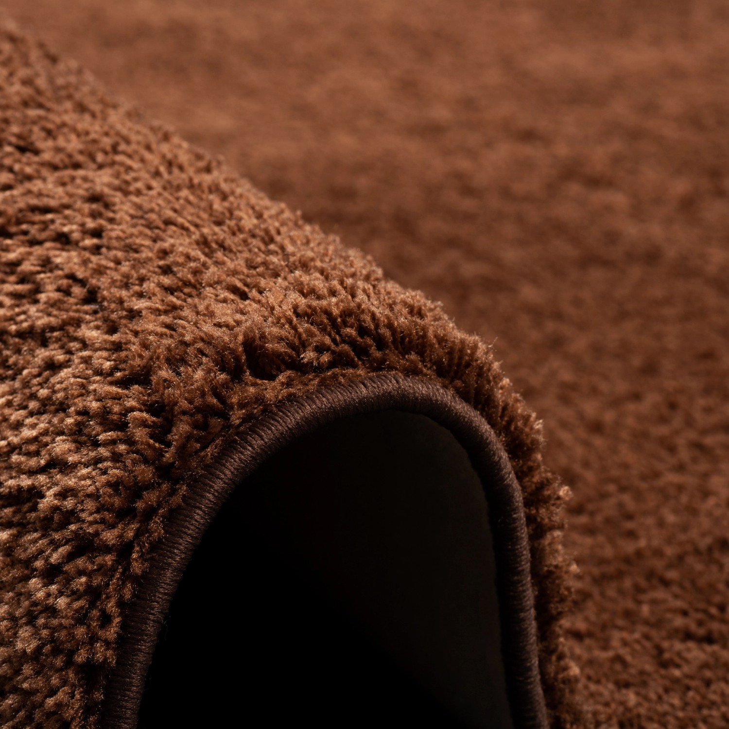 Snapstyle Hochflor Shaggy Läufer Teppich Palace Braun 100x100cm kaufen ...