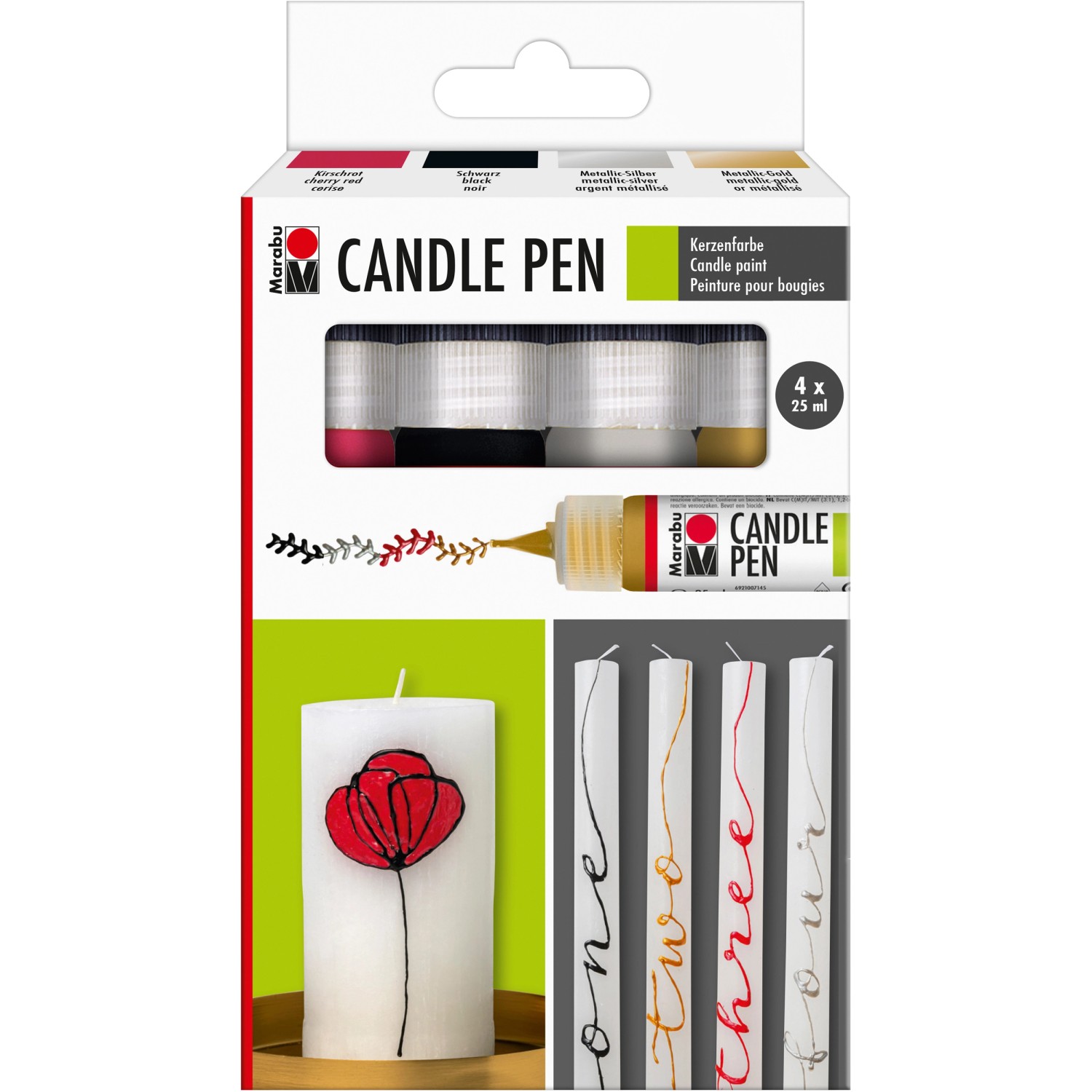 Marabu Candle Pen 4-fach Sortierung 25 ml kaufen bei OBI