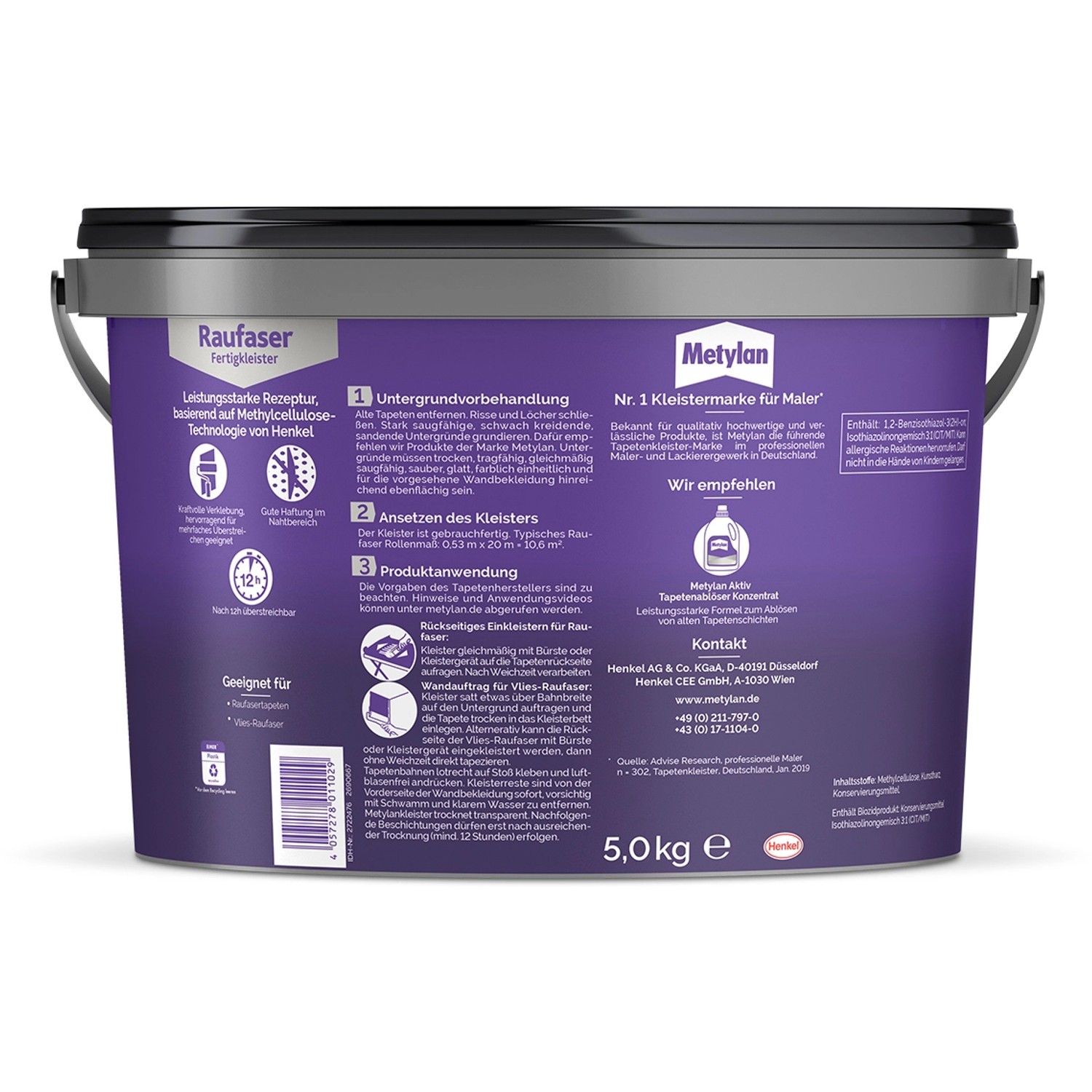 Metylan Raufaser Fertigkleister 5 kg kaufen bei OBI