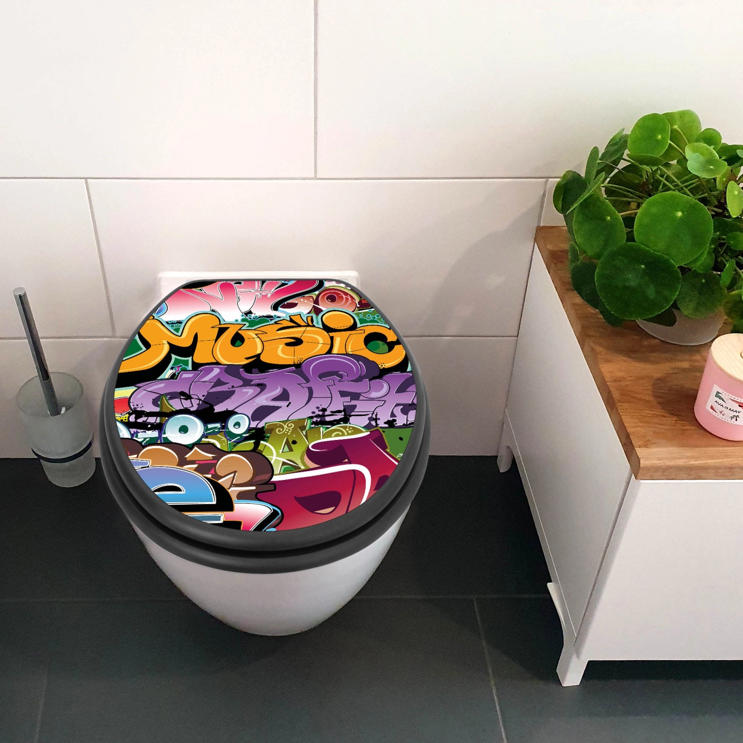 Banjado Anthrazit Toilettendeckel Mit Absenkautomatik WC-Sitz Soft ...