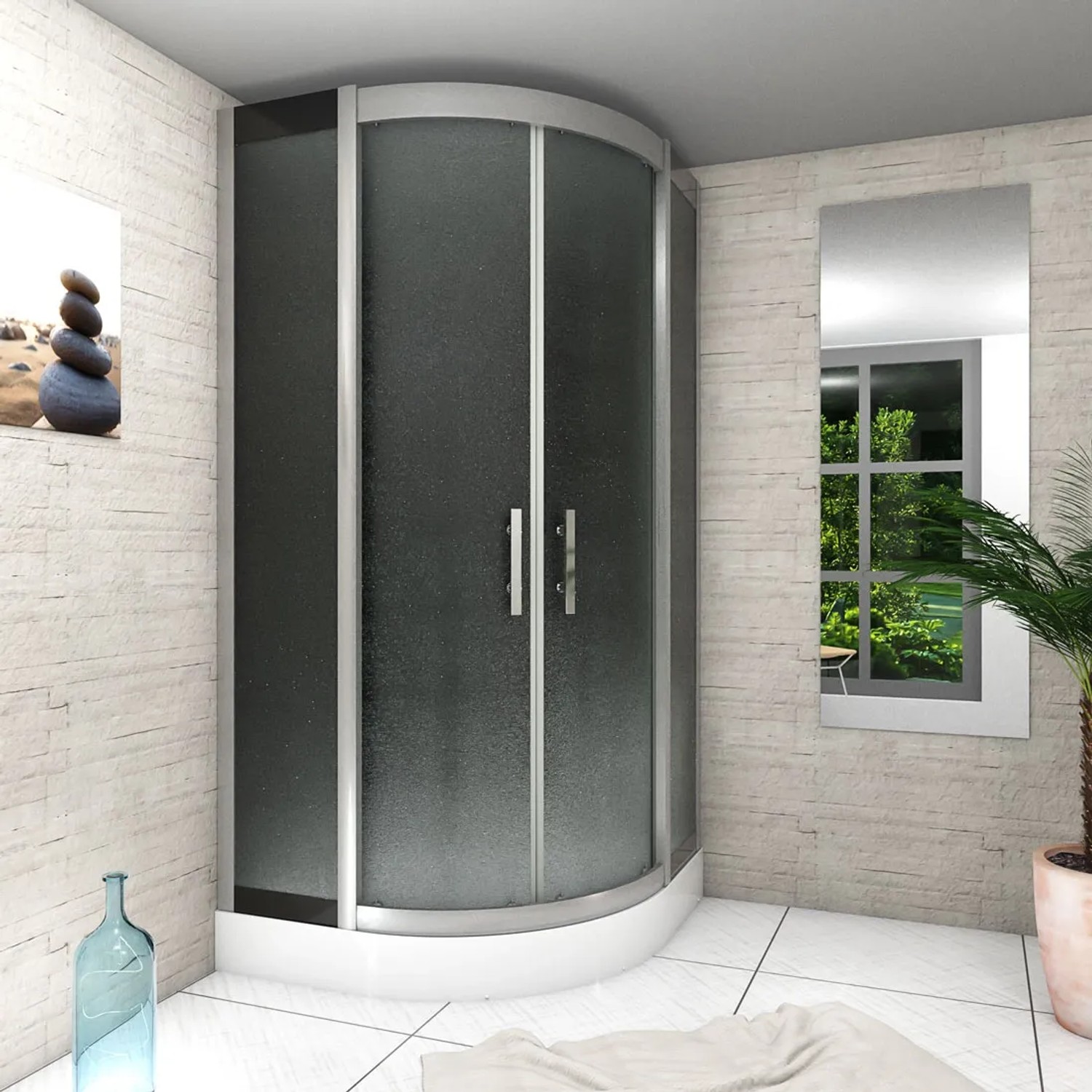 AcquaVapore Duschkabine Dusche D46-13M1-EC Komplettdusche Fertigdusche ...