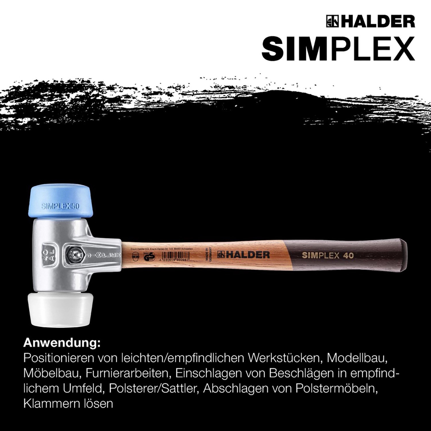 Halder Schonhammer Simplex 50:40 TPE-soft Superplastik mit Alugehäuse 50 mm kaufen bei OBI