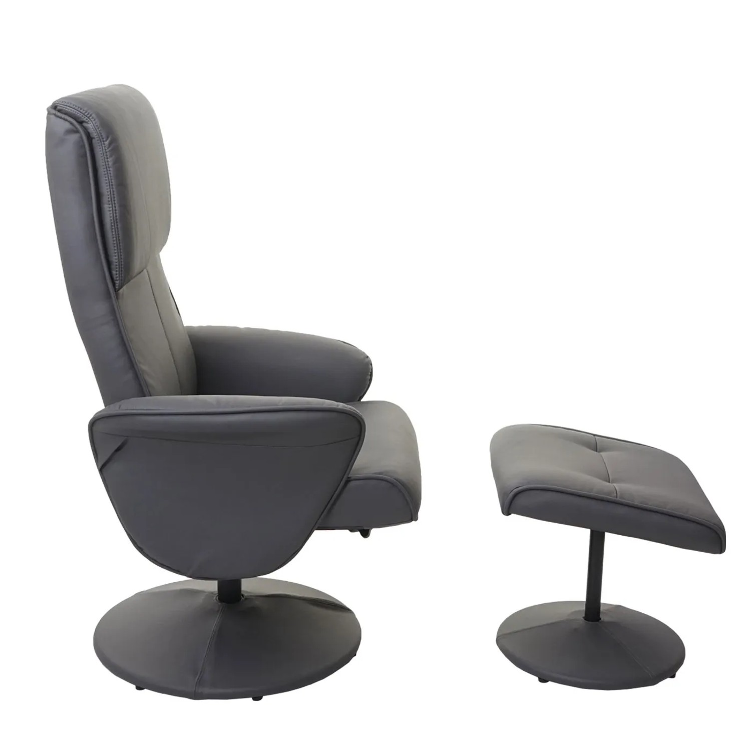 MCW Relaxsessel Stockholm Kunstleder Mattgrau kaufen bei OBI