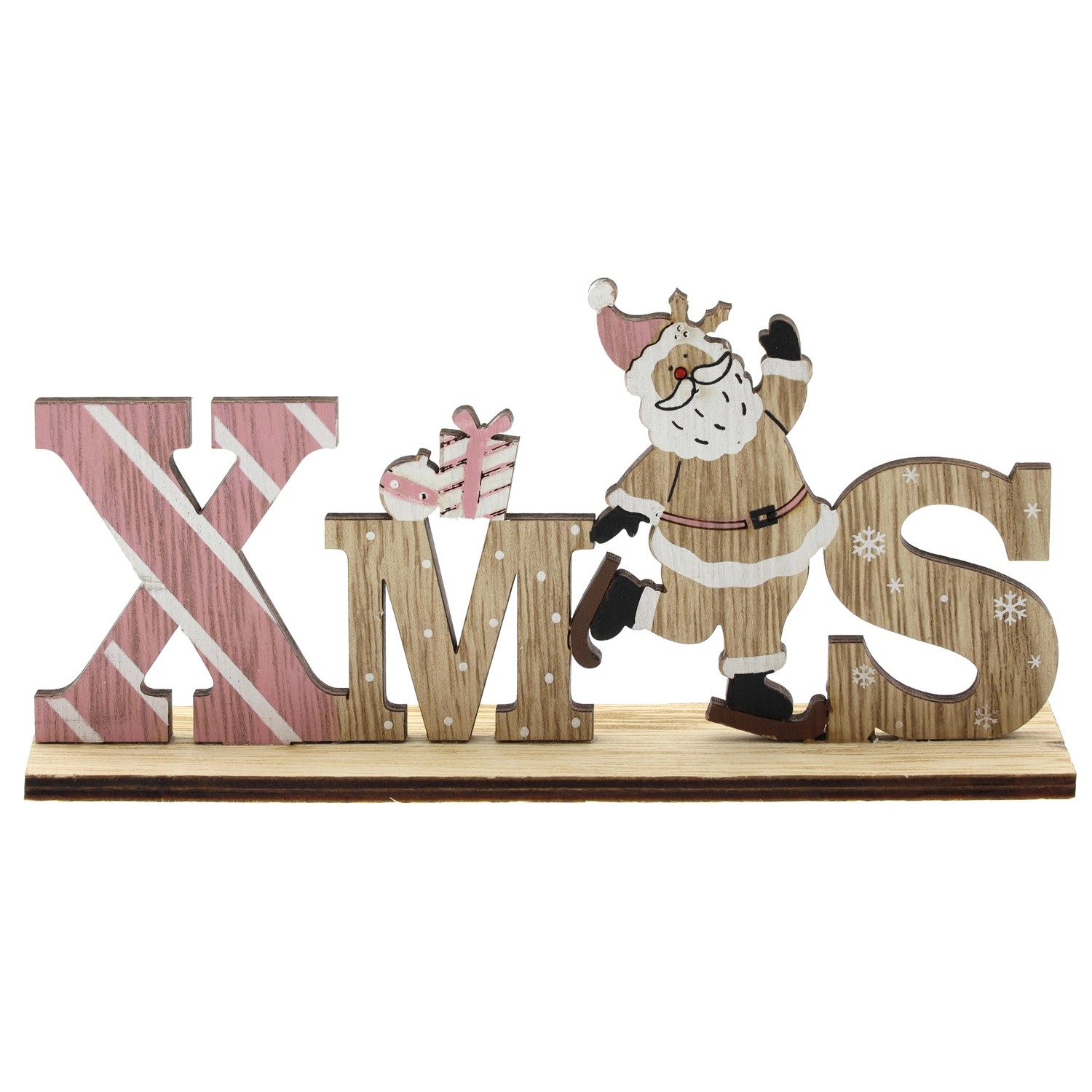 Aufsteller XMAS mit Santa Rosa 18 cm x 9 cm kaufen bei OBI