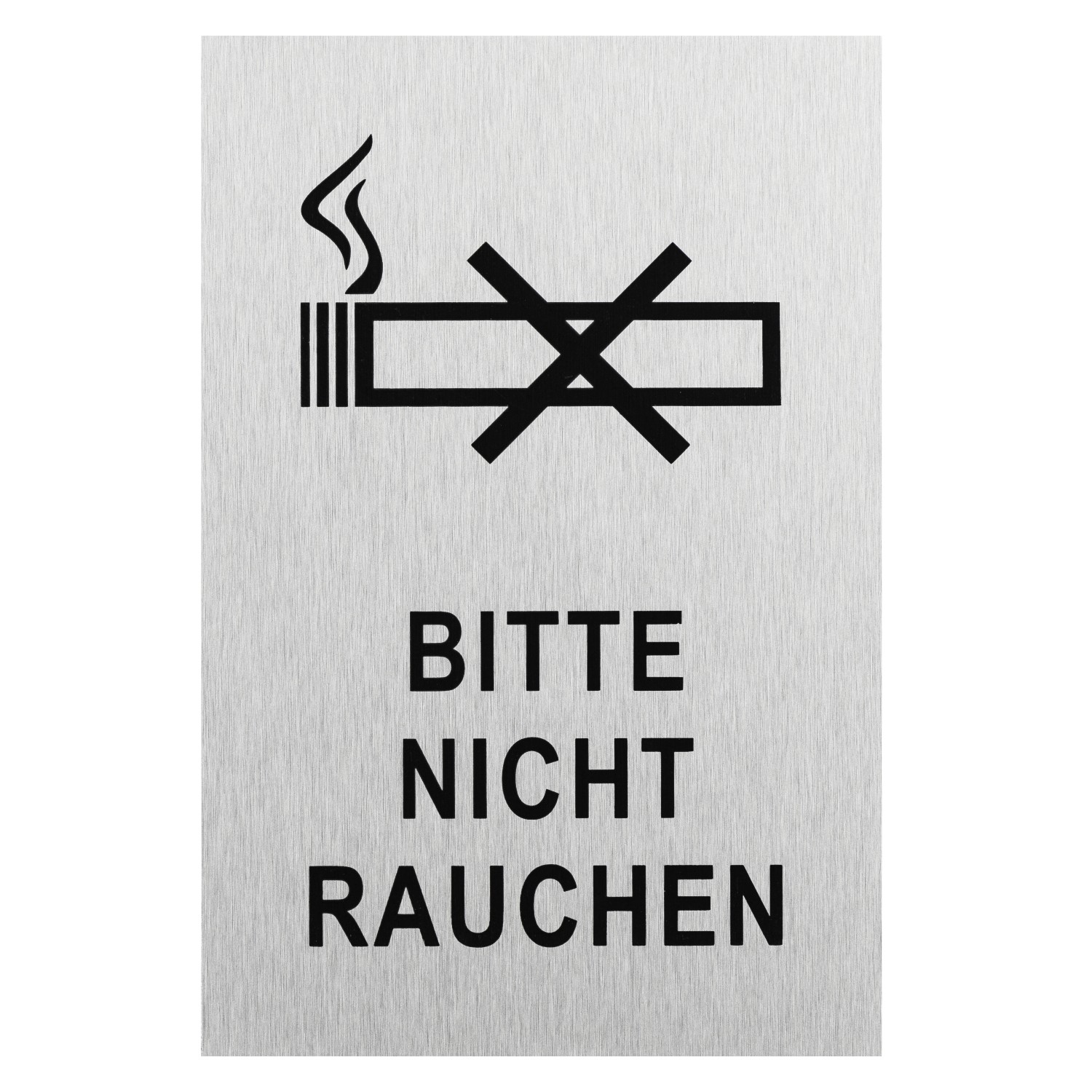 Hinweisschild Aluminium "Bitte nicht Rauchen" Selbstklebend kaufen bei OBI