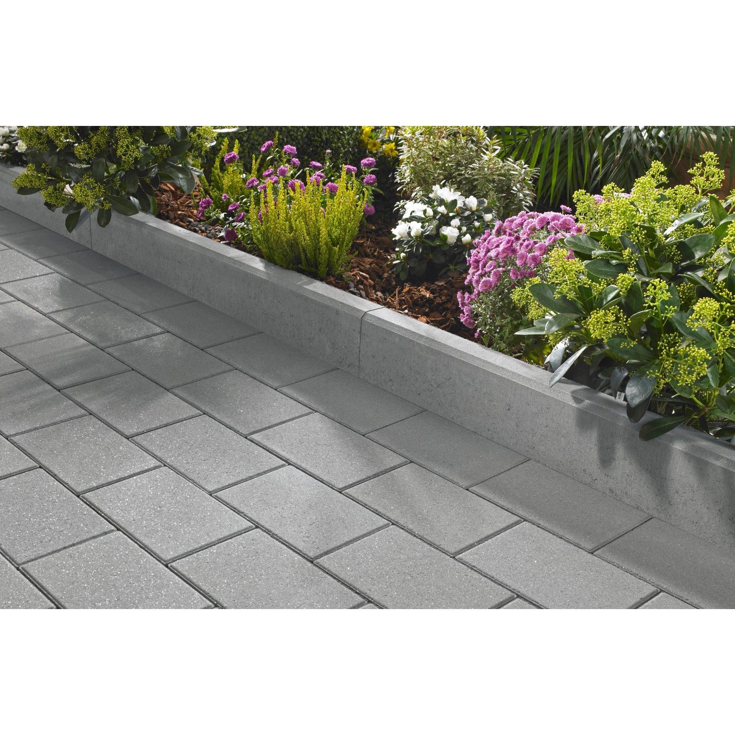 Randstein Vero Silbergrau 100 cm x 25 cm x 6 cm kaufen bei OBI