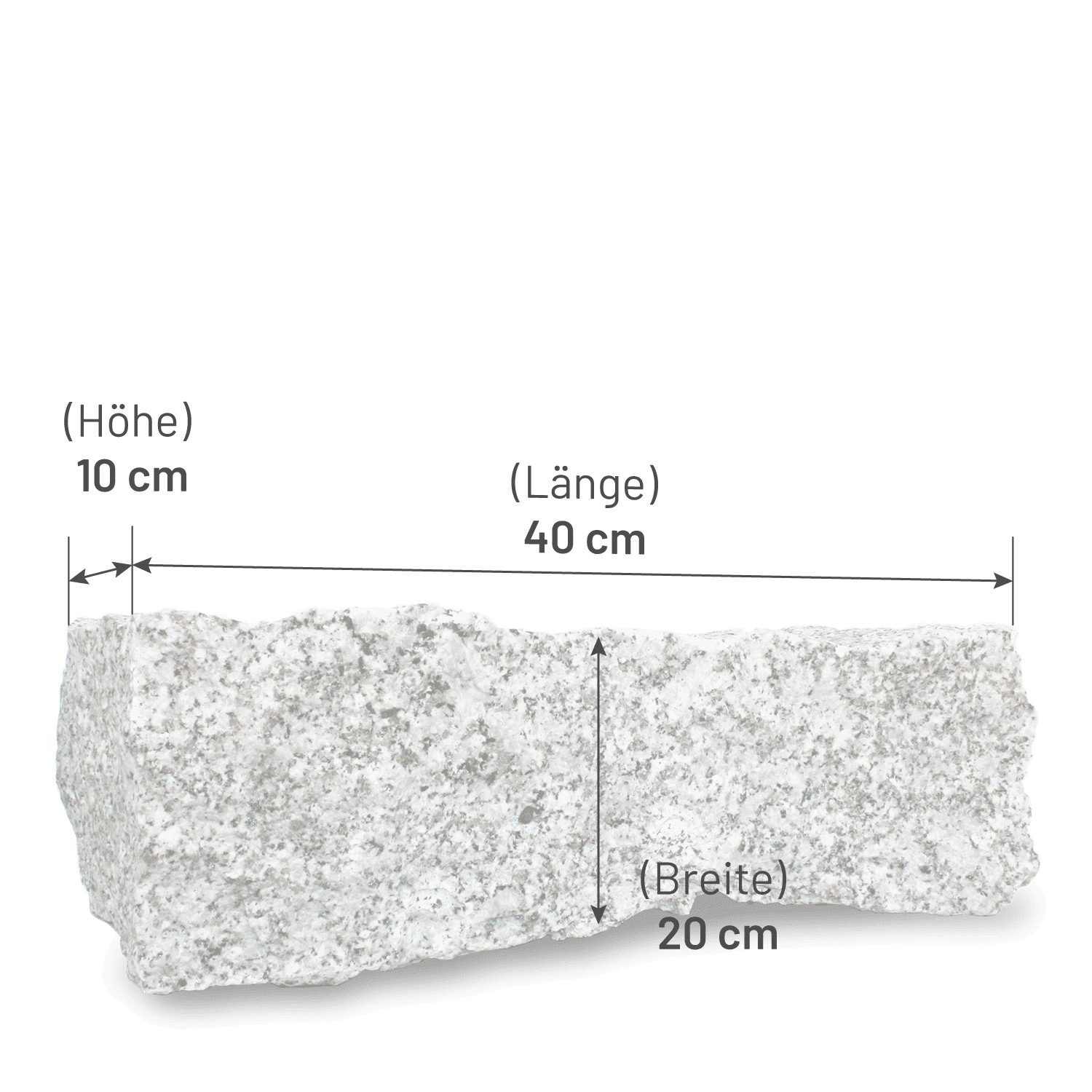 Galamio Granit Randsteine 40x20x10 Gebrochen 1000kg Palette kaufen bei OBI