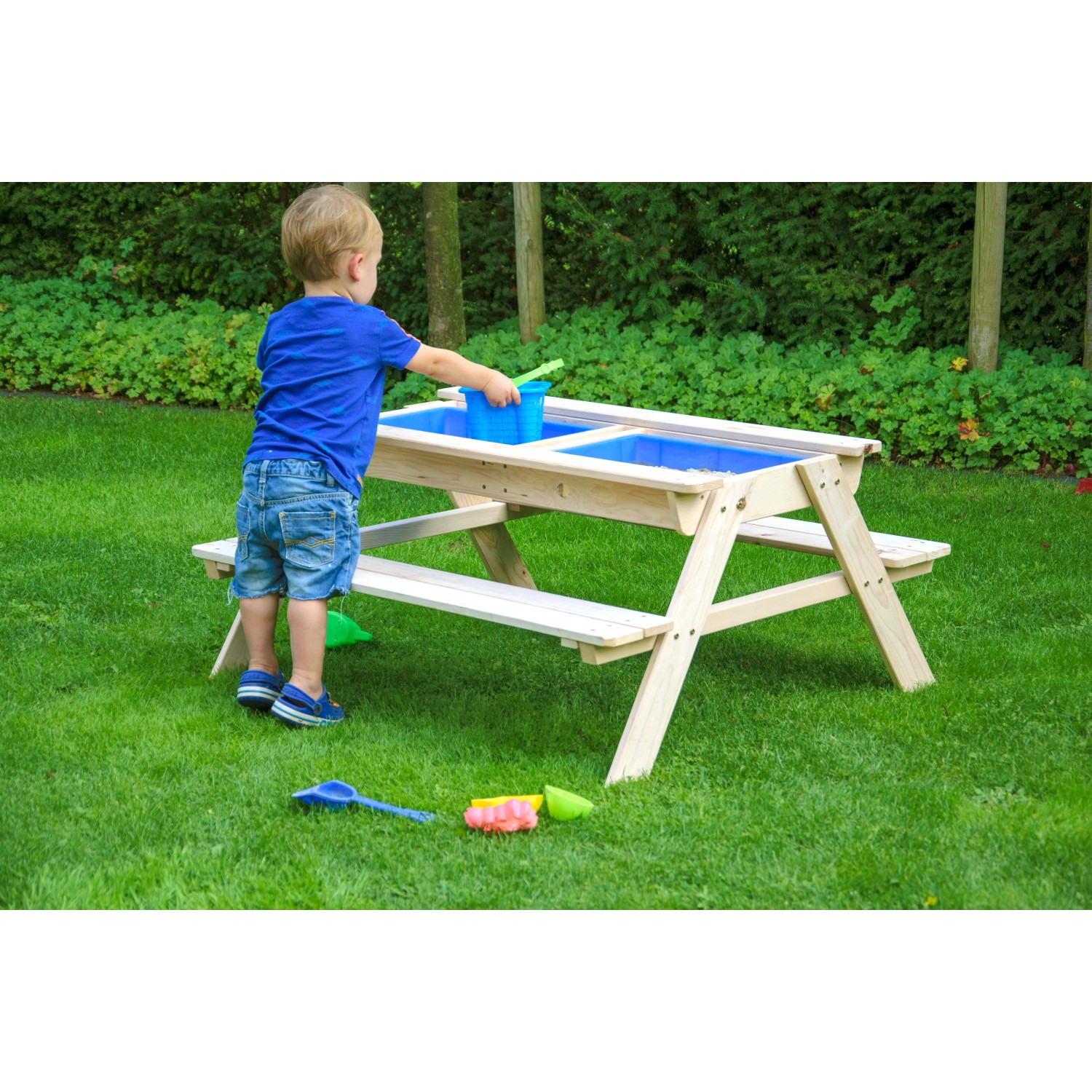 Dobar Kinderspieltisch mit blauer Matschbox FSC® kaufen bei OBI