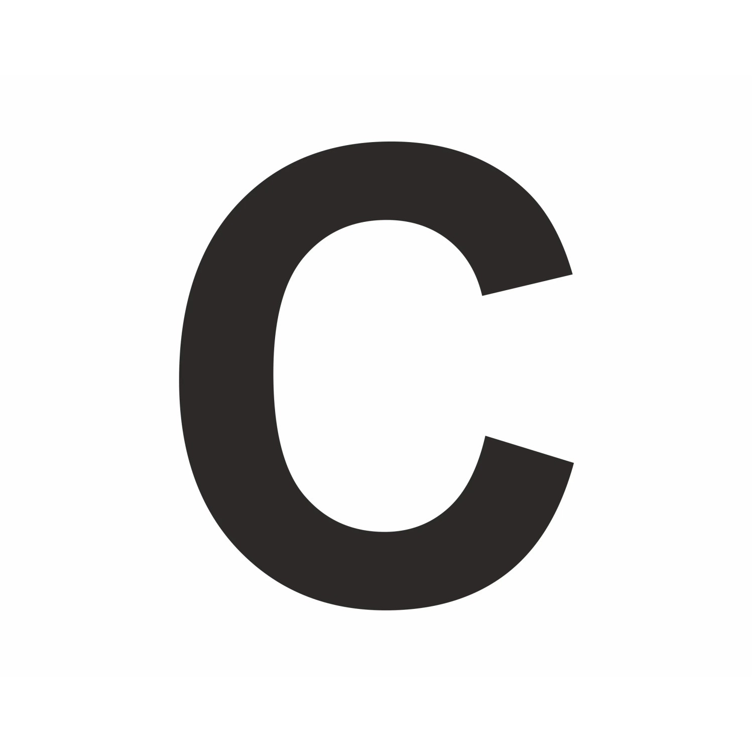 Aufkleber "C'' Schwarz 3 cm Höhe PVC-Folie kaufen bei OBI