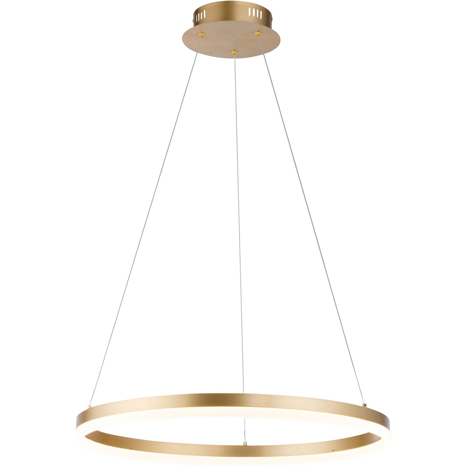 Paul Neuhaus Pendelleuchte Titus 1-flammig Messing matt Ø 60 cm kaufen ...