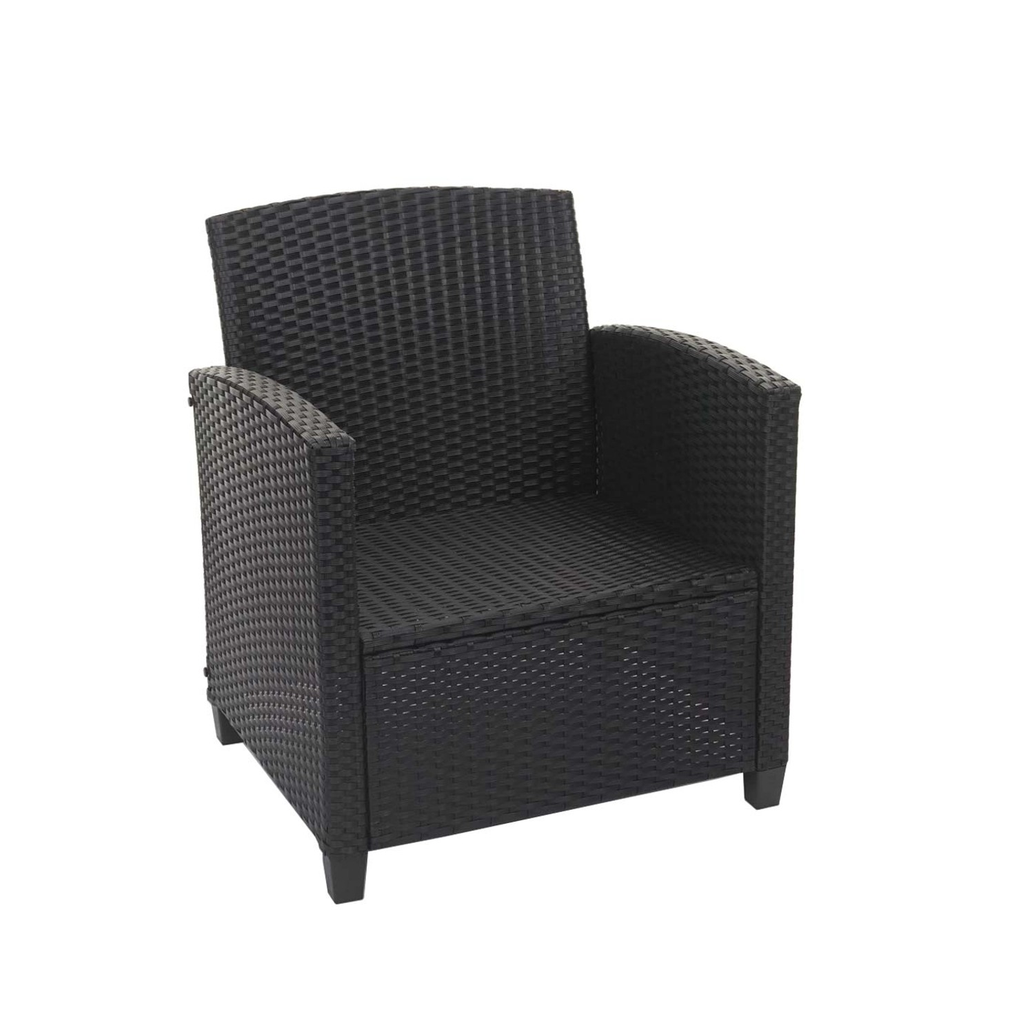 MCW XXL Poly-Rattan Garnitur F10 4-tlg Anthrazit kaufen bei OBI