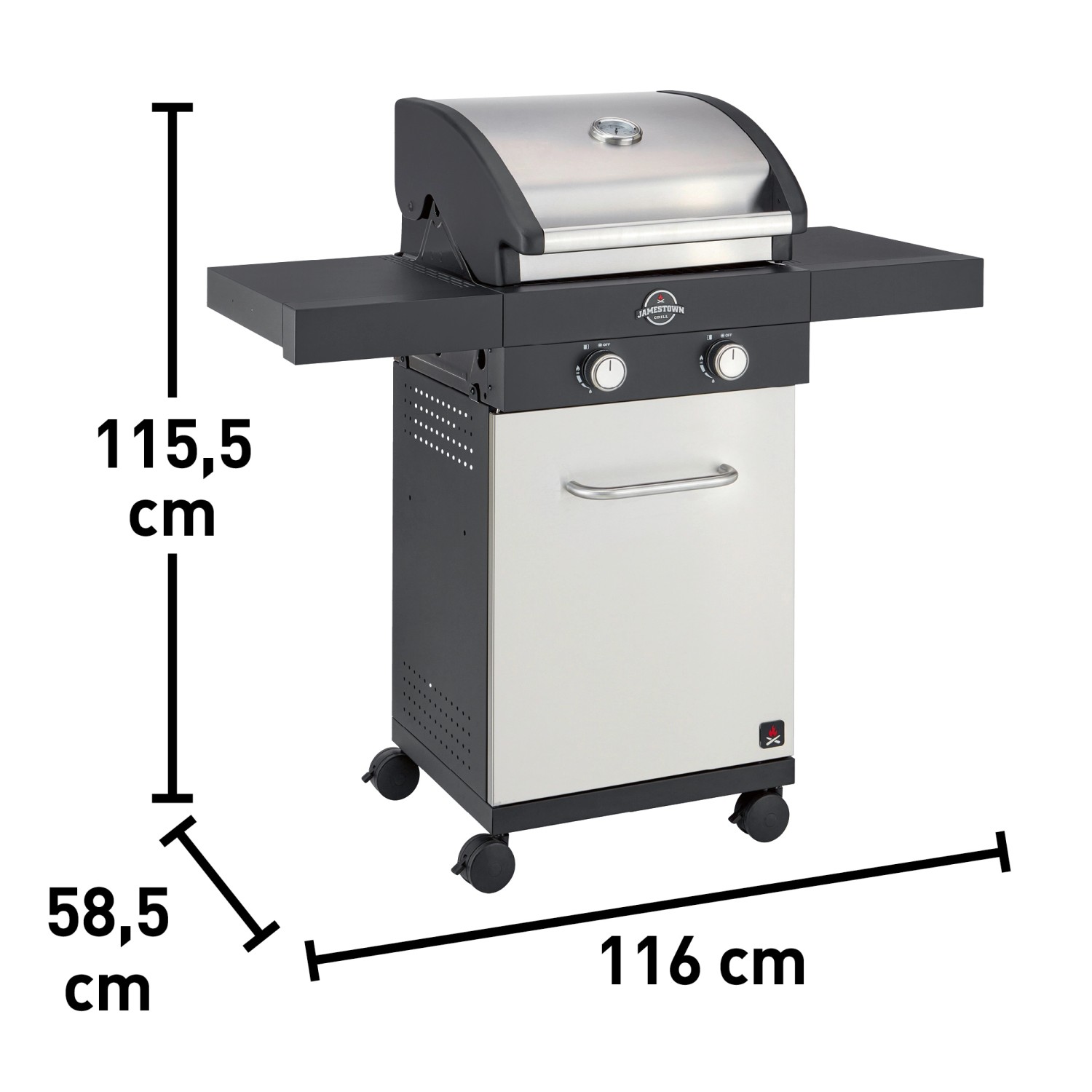 Jamestown 2 Brenner Gasgrill Maddox Kaufen Bei Obi