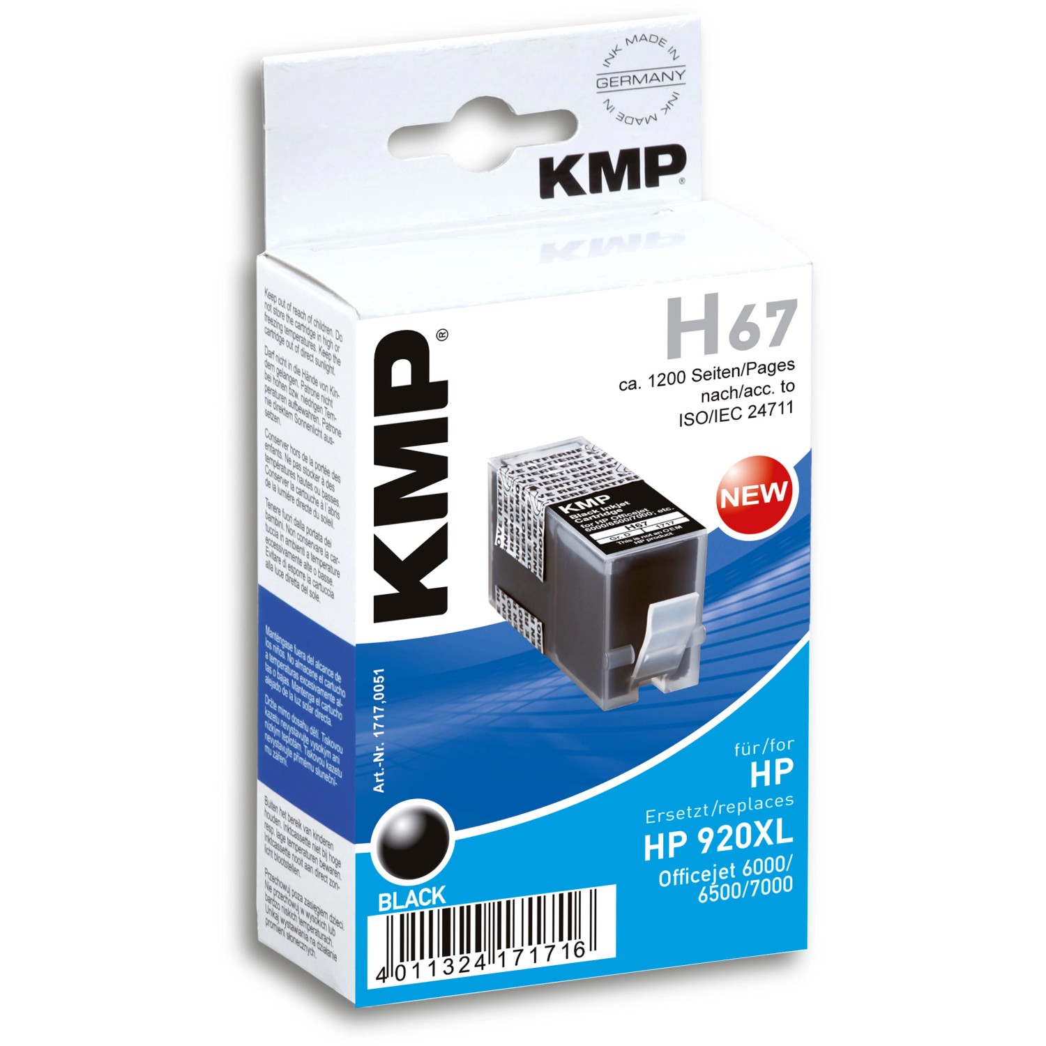 KMP Tintenpatrone H67 Schwarz kaufen bei OBI