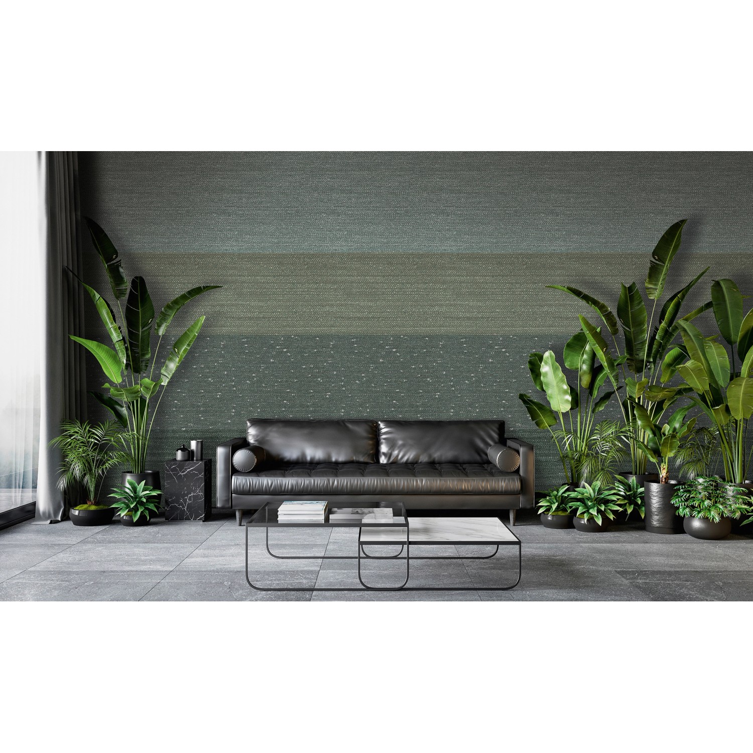 Marburg Fototapete Grafisch Modern 3,4 m x 2,12 m Grün FSC® kaufen bei OBI