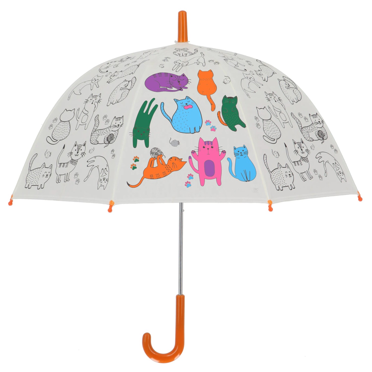 Esschert Regenschirm zum Bemalen Katzenmotiv Ø 70,5 cm x 69,2 cm kaufen ...