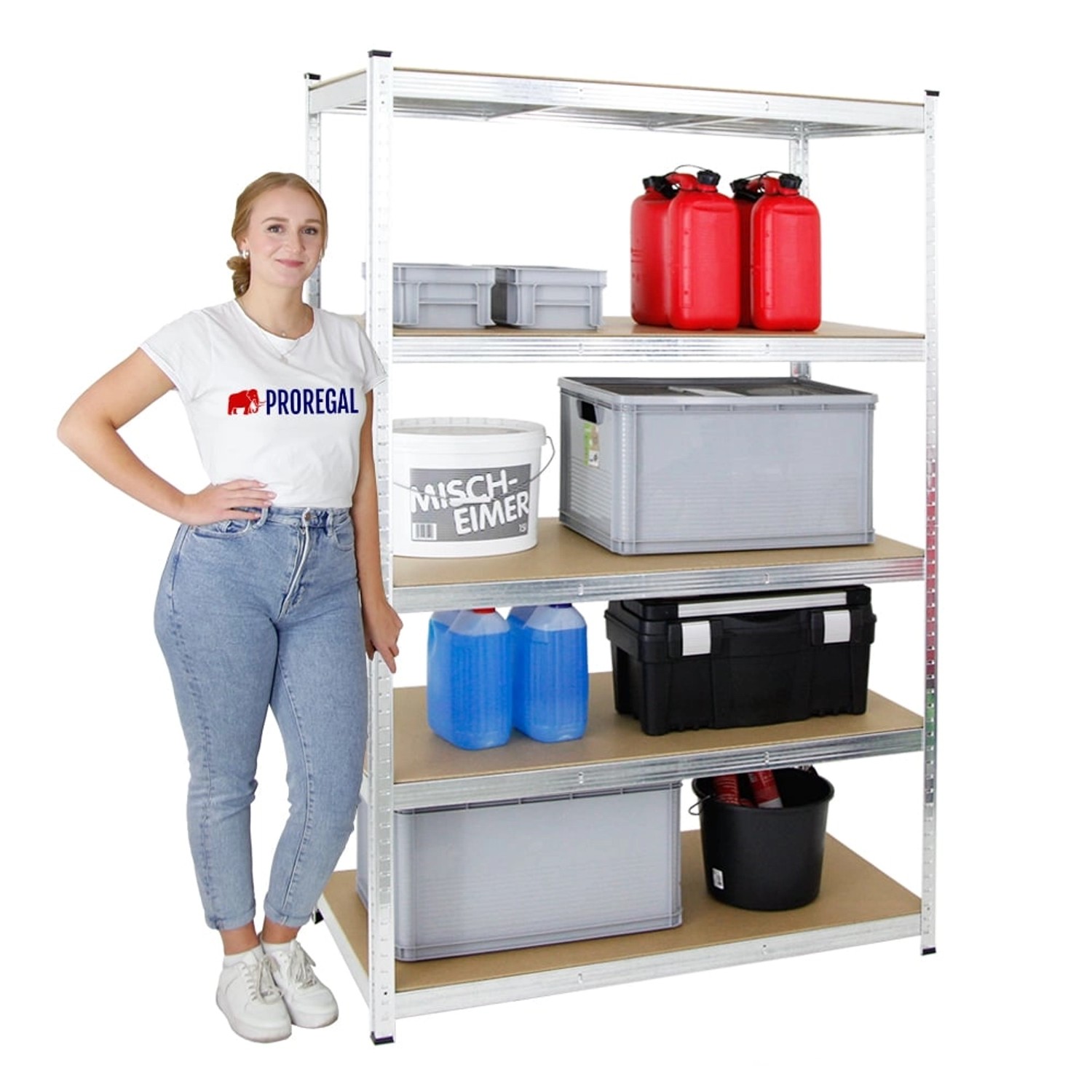 PROREGAL Mega Deal 2x Kellerregal Gorilla HxBxT 180 x 120 x 60 cm ...