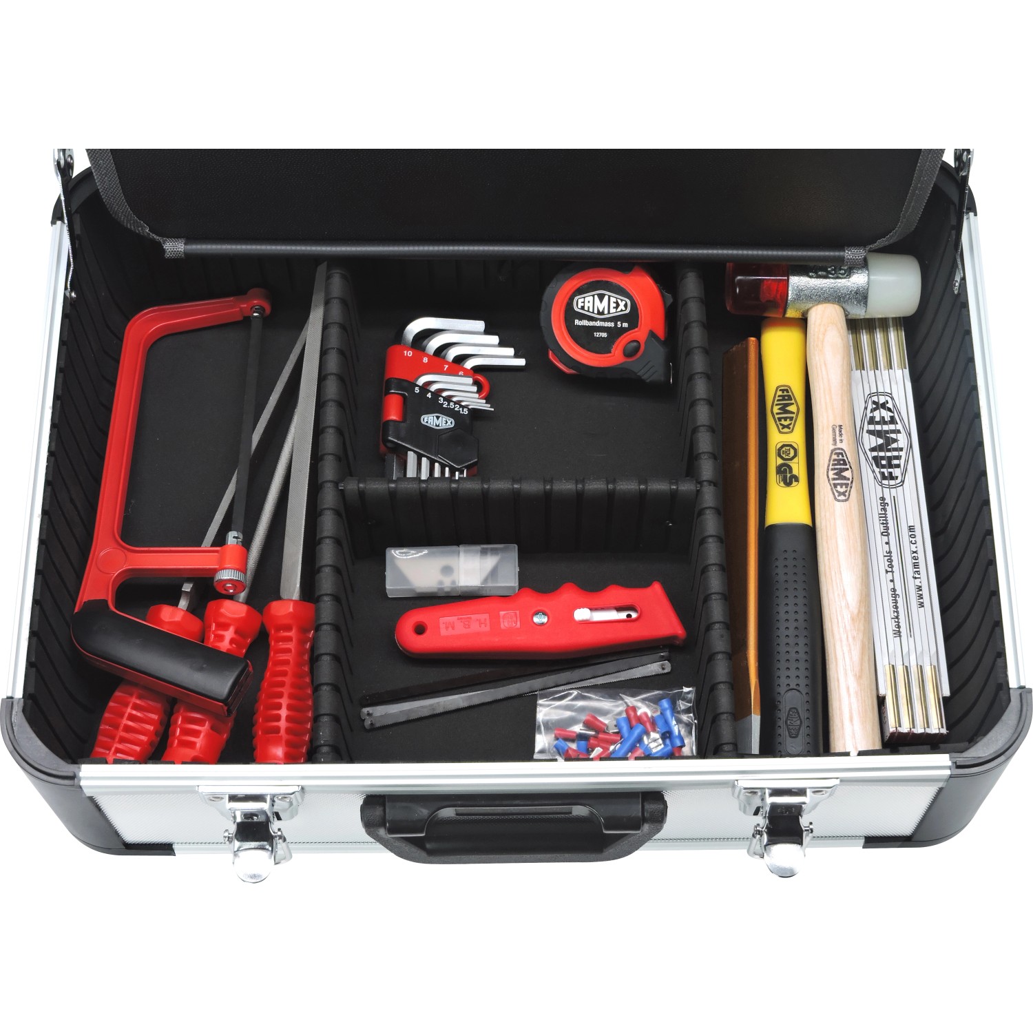 Famex Werkzeugkoffer 419-43 Professional 125-teilig mit Werkzeugset ...