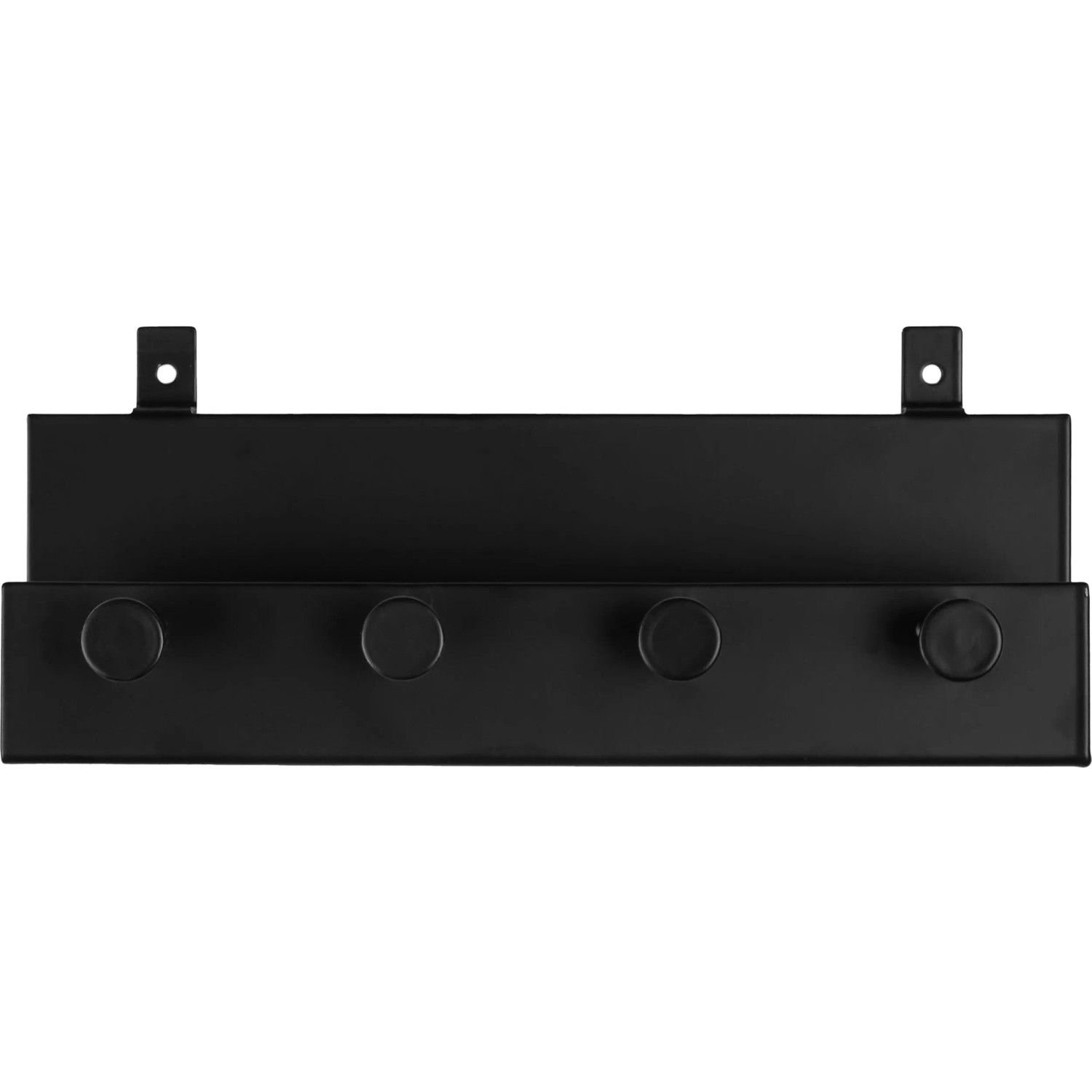 DenPanels Regal schwarz mit 4 Haken 21,5 cm inkl. Schrauben kaufen bei OBI