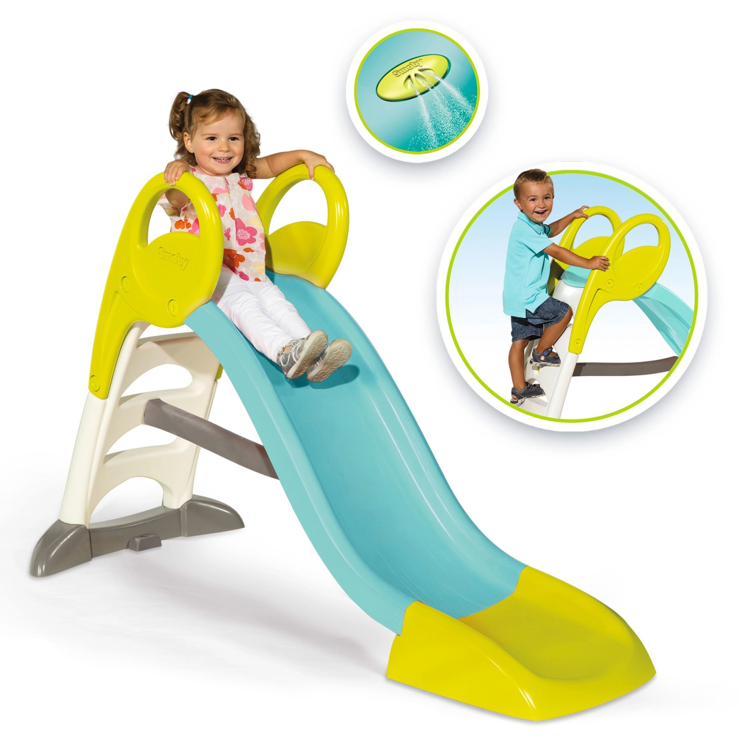 Smoby Rutsche GM mit Wasseranschluss 159 cm x 68 cm x 100 cm Mehrfarbig ...