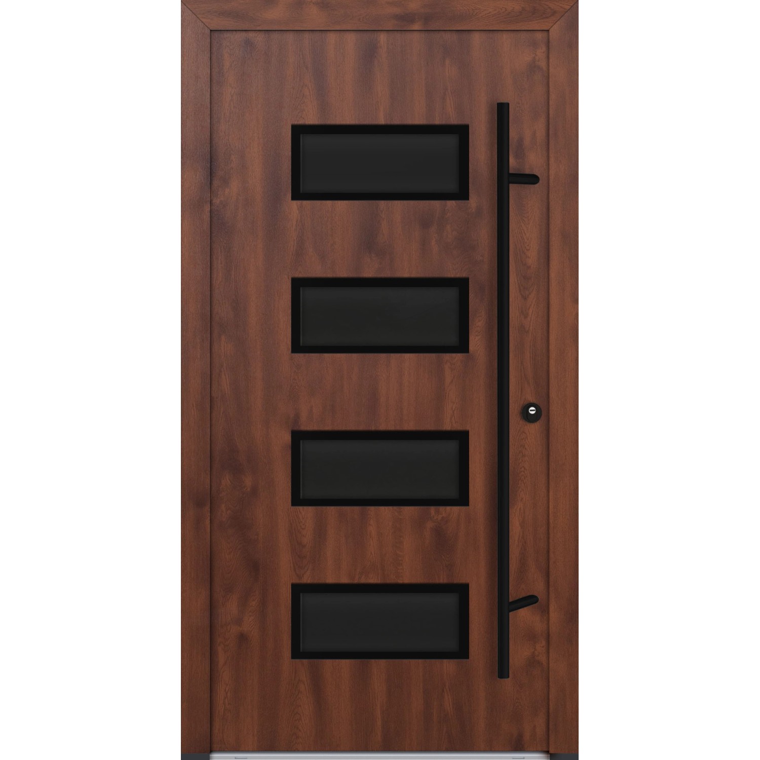 FM Türen AS68 Modell 62 1000 x 2100 Nussbaum Rechts Innen Beschläge Set ...