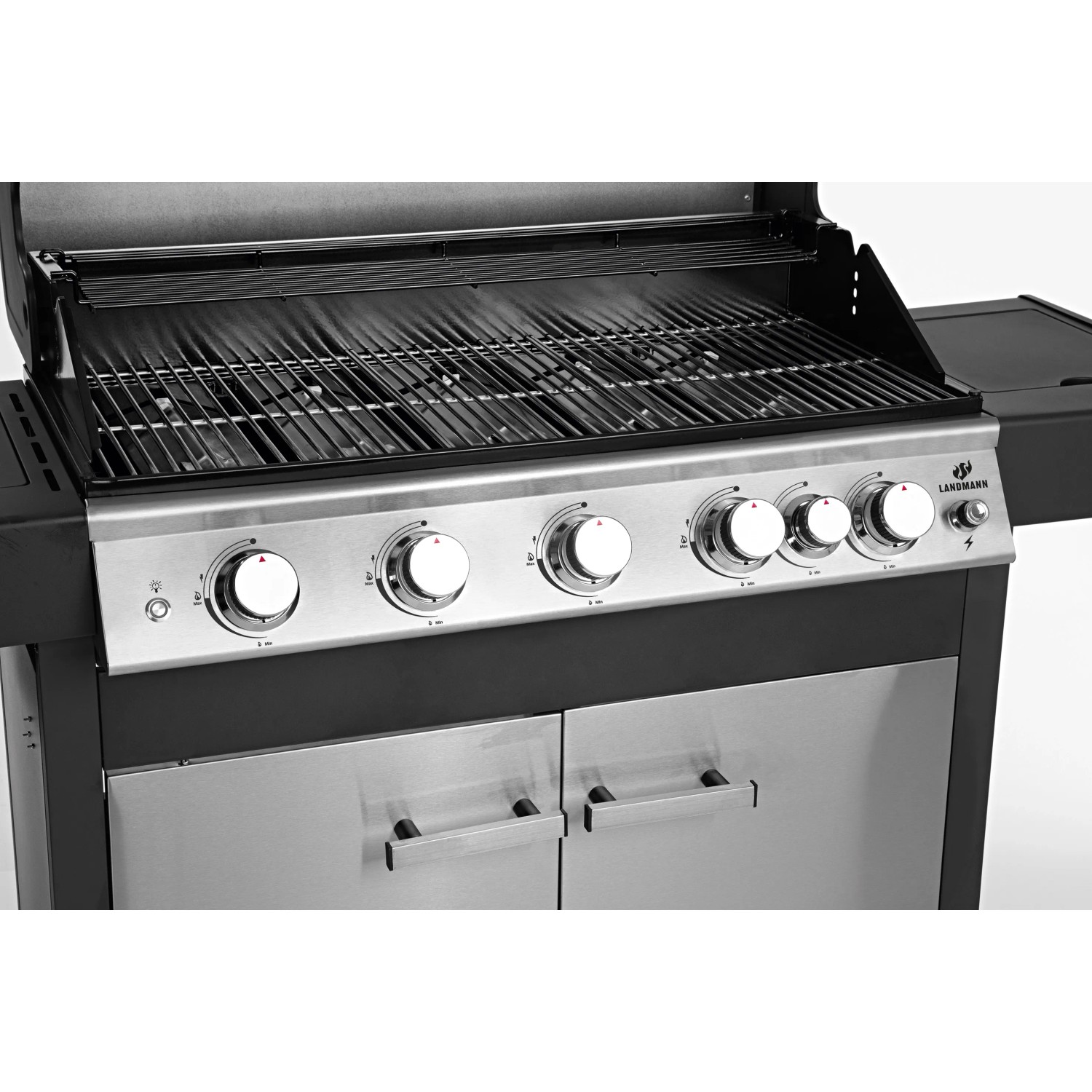 Landmann Gasgrillwagen GG-IV-510SSDE Schwarz-Edelstahl kaufen bei OBI