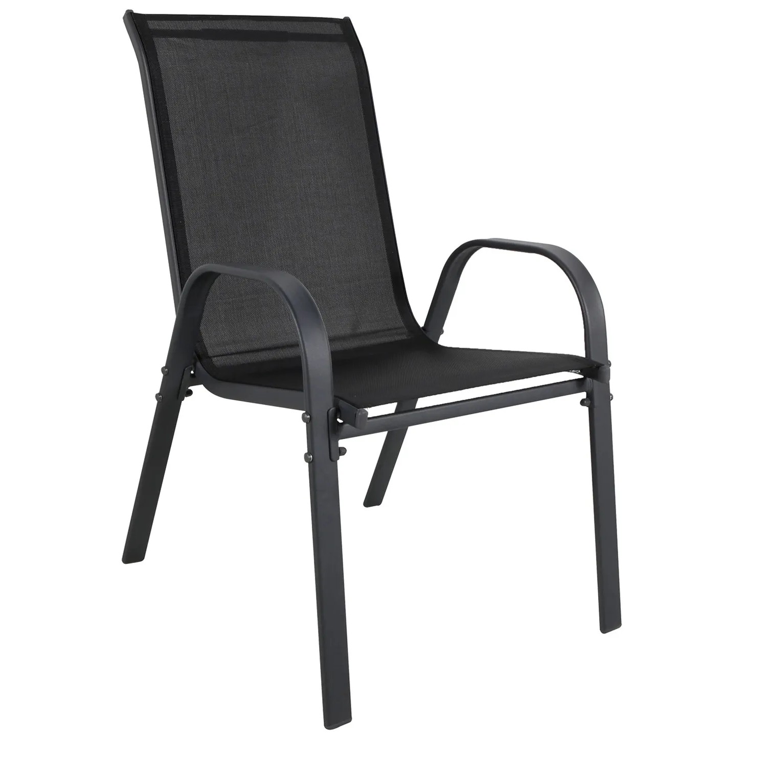 Gartensessel Schwarz Metall
