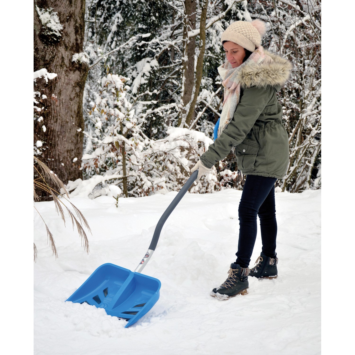 Sonneck Schneeschieber Snowmaster Evo Farbenauswahl Orange bzw. Blau ...